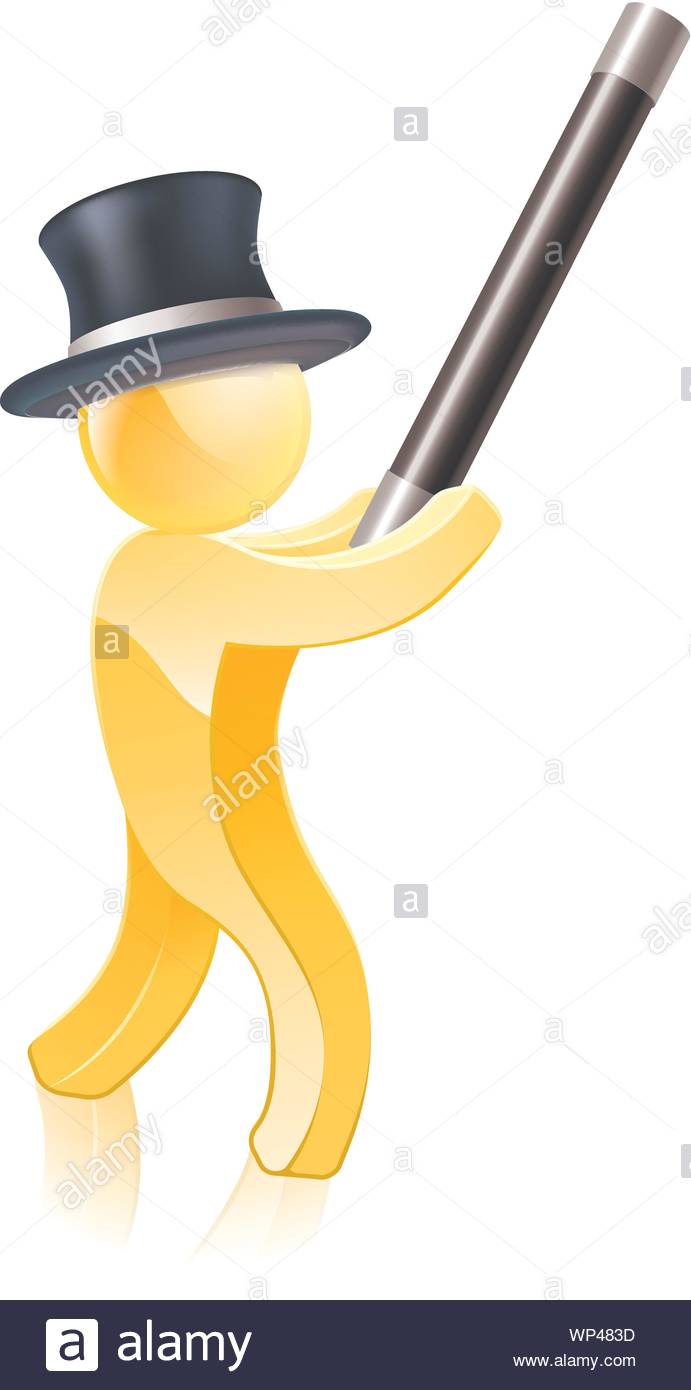 Cartoon Wizard Waving Magic Wand High Resolution Stock Photography and ...