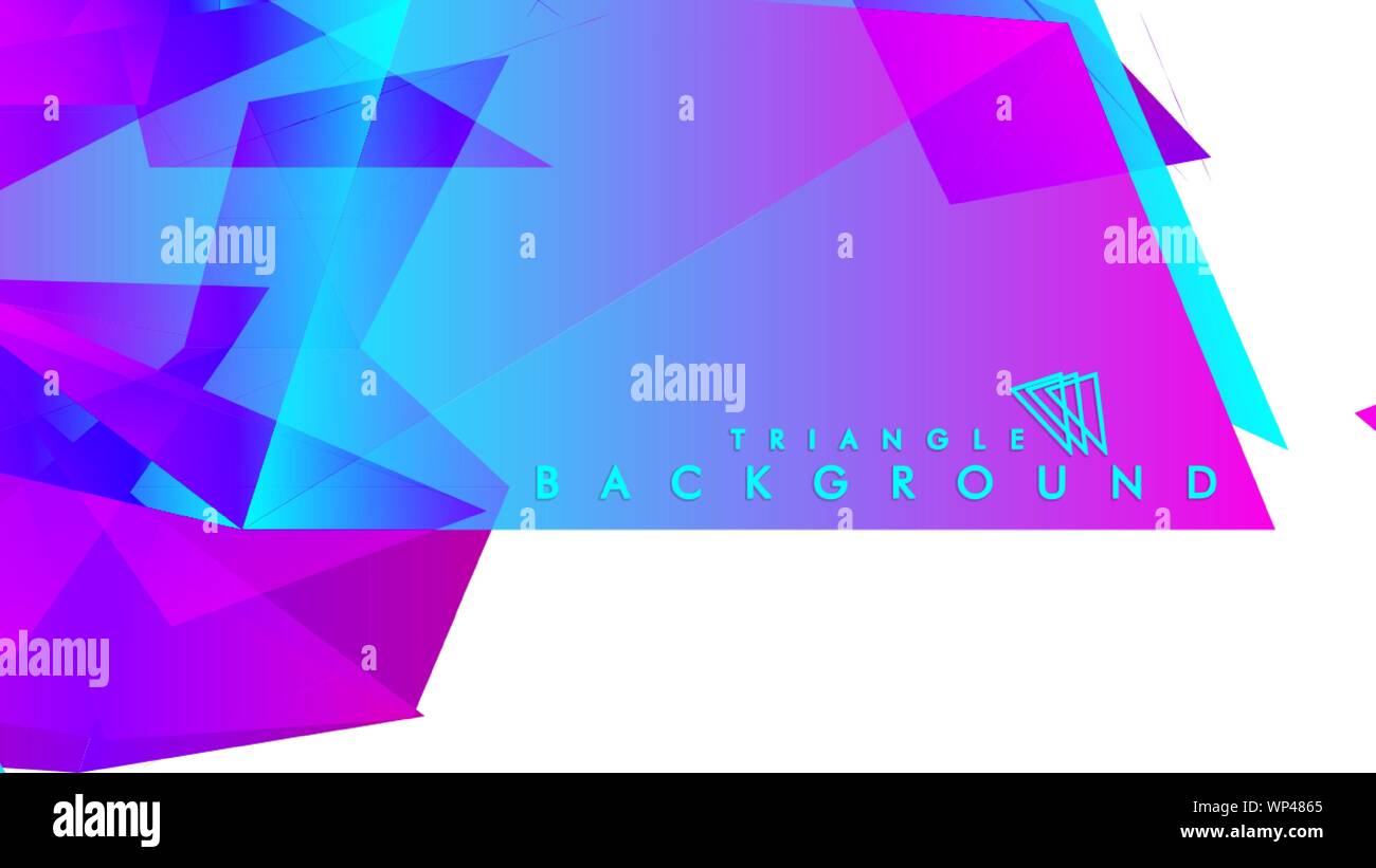 Abstract vector triangle background with colorful gradient. Vector EPS 10. Vector illustration ...