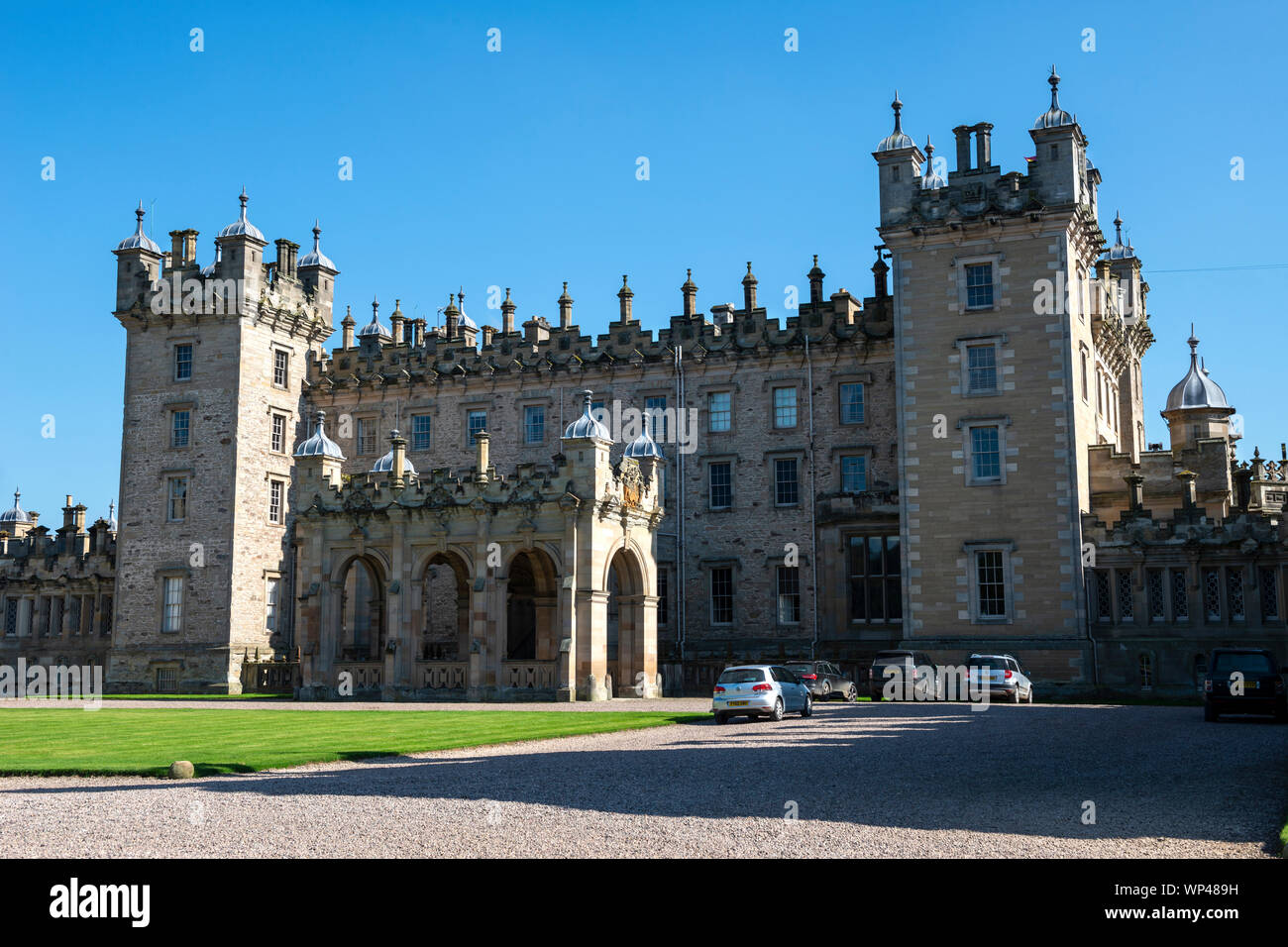 Main Entrance to Floors Castle near Kelso, Scottish Borders, Scotland ...