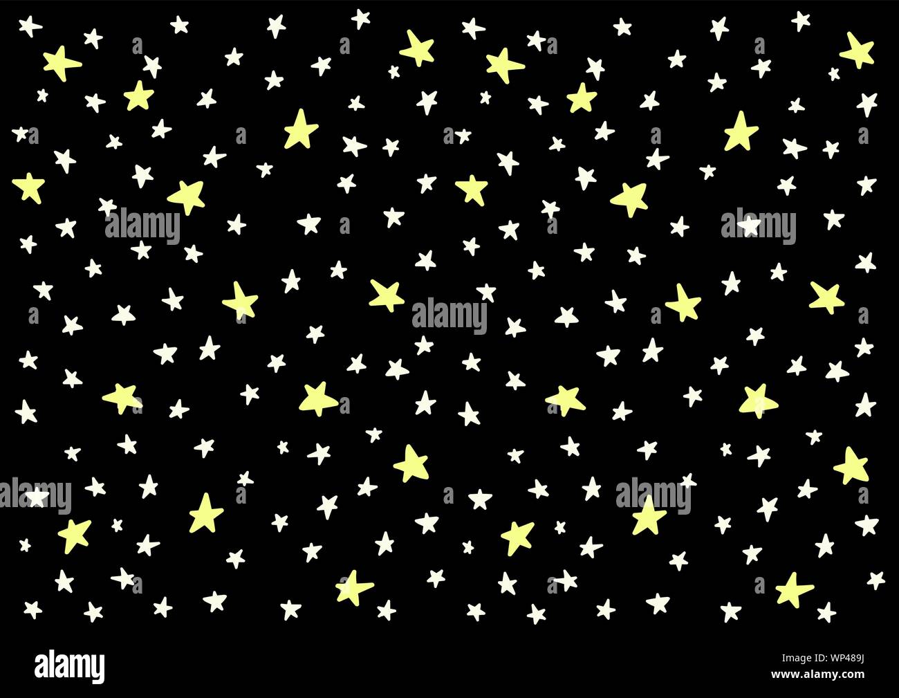 Star night pattern template baby children kids Stock Vector Image & Art ...