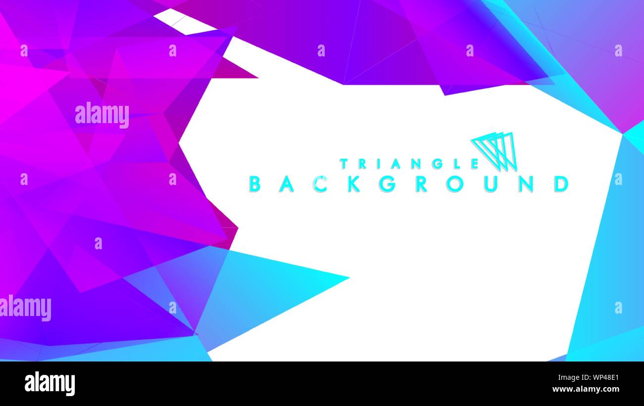 Abstract vector triangle background with colorful gradient. Vector EPS ...