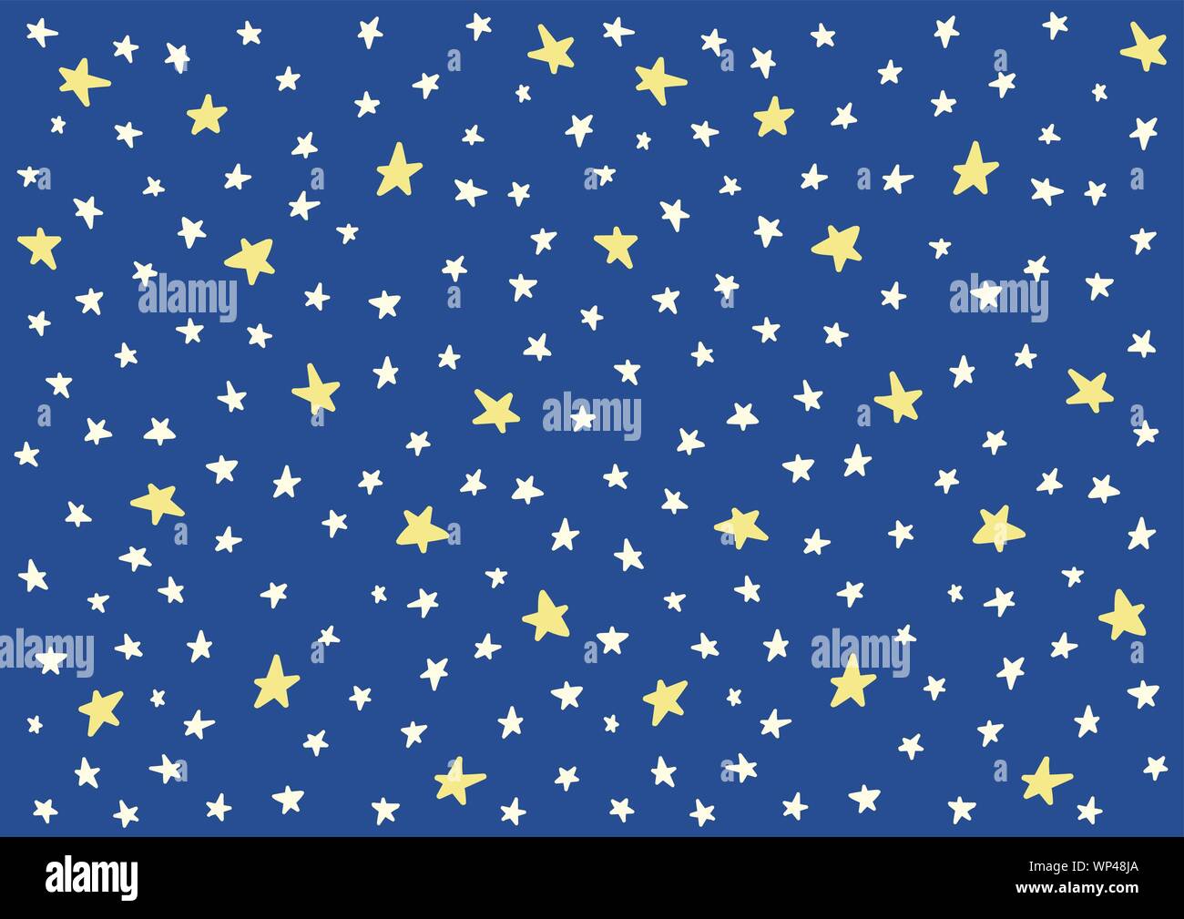 Star night pattern template baby children kids Stock Vector Image & Art ...