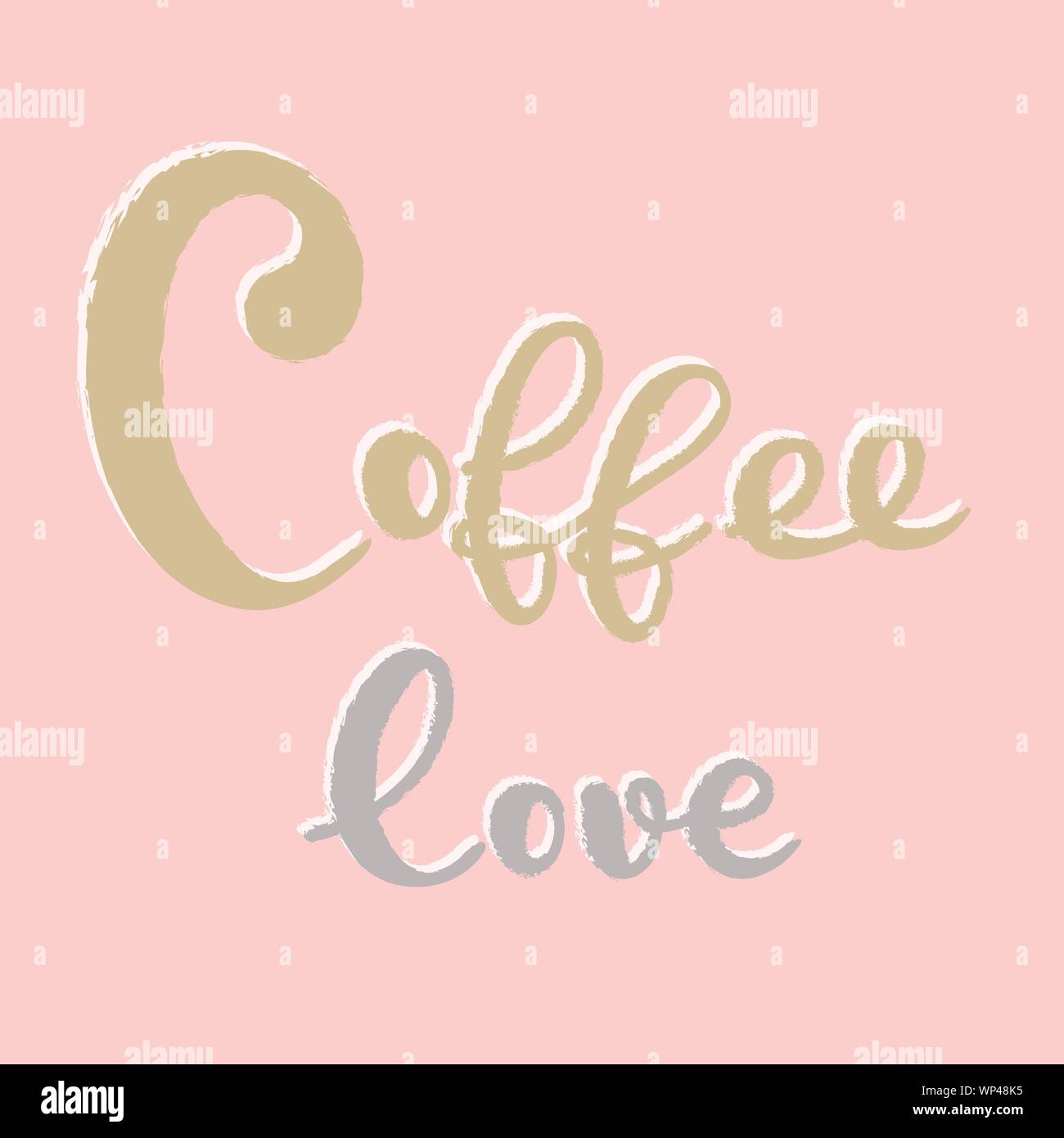 Coffee typography lettering sign logo design template Stock Vector ...
