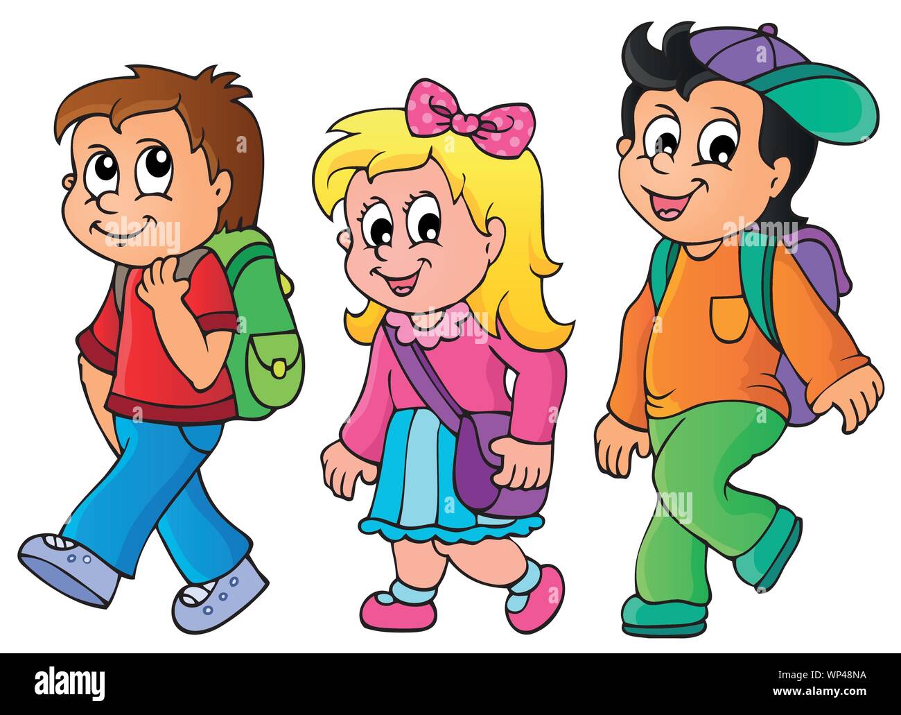 School kids theme image 3 Stock Vector Image & Art - Alamy