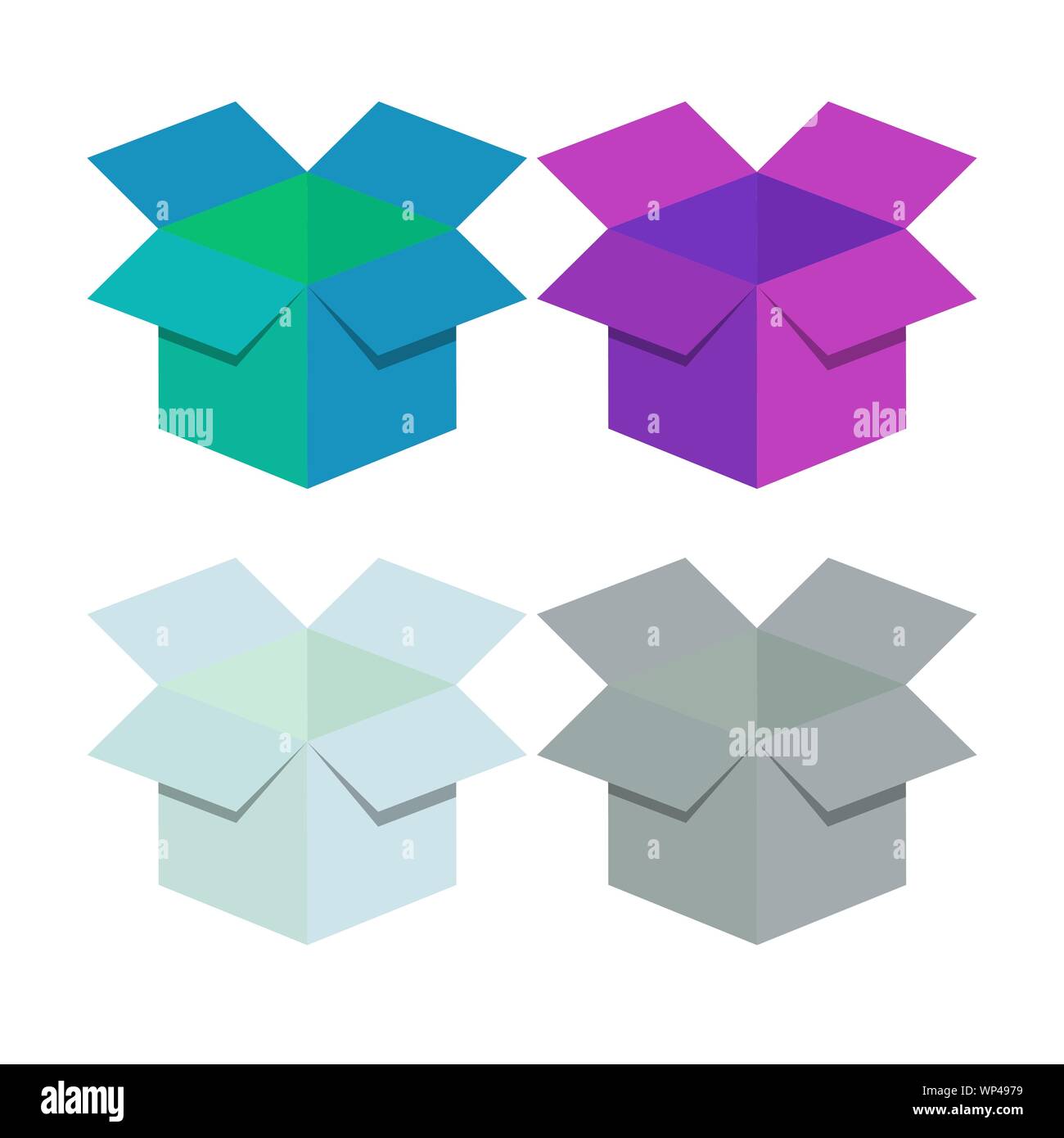 Pile open container Stock Vector Images - Alamy