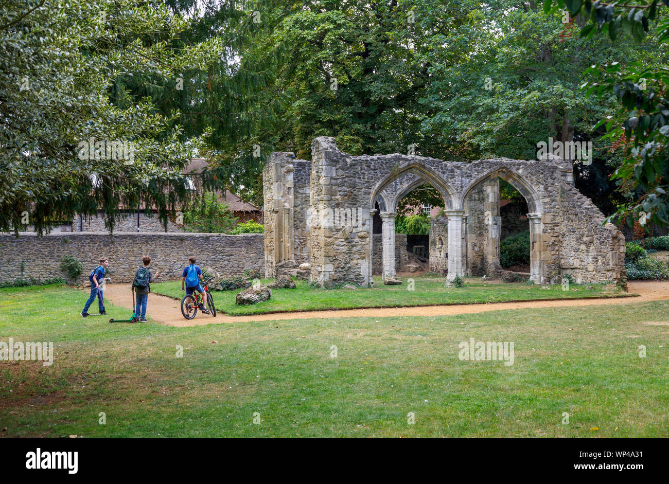 The folly ruins of a Benedictine monastery also known as St Mary's ...