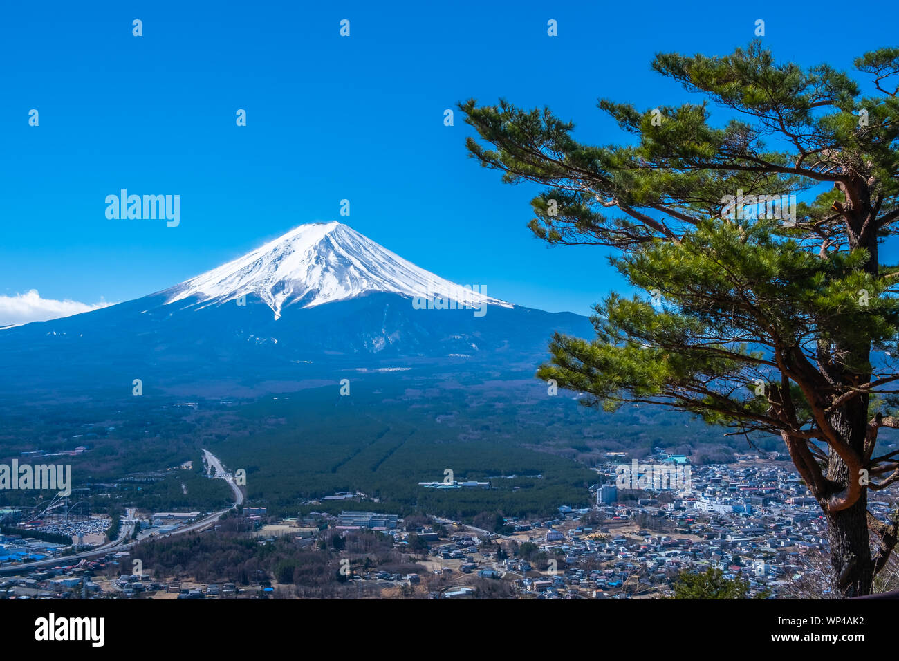 Mount Fuji view from Mt. Fuji Panorama Rope way, commonly called Fuji ...