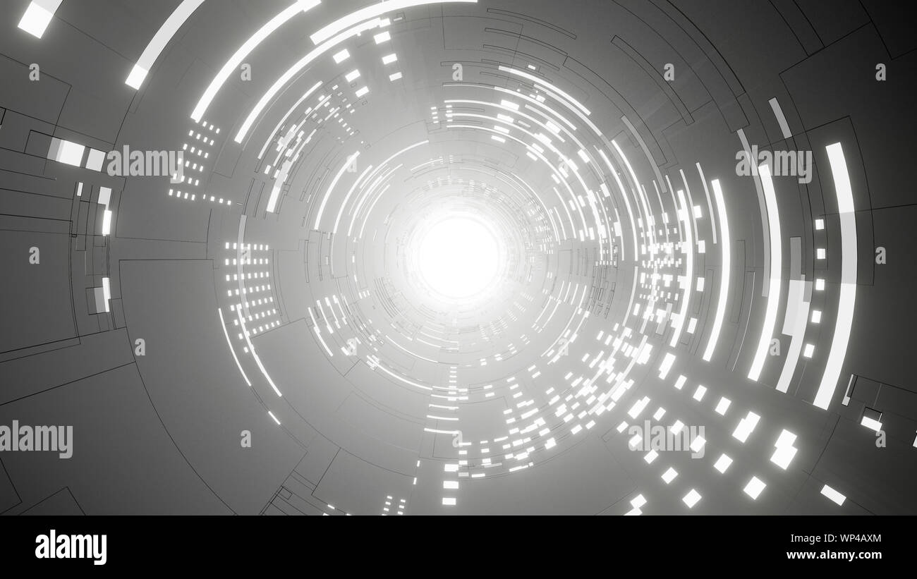 Abstract futuristic object. HUD elemet. Science and technology 3D ...