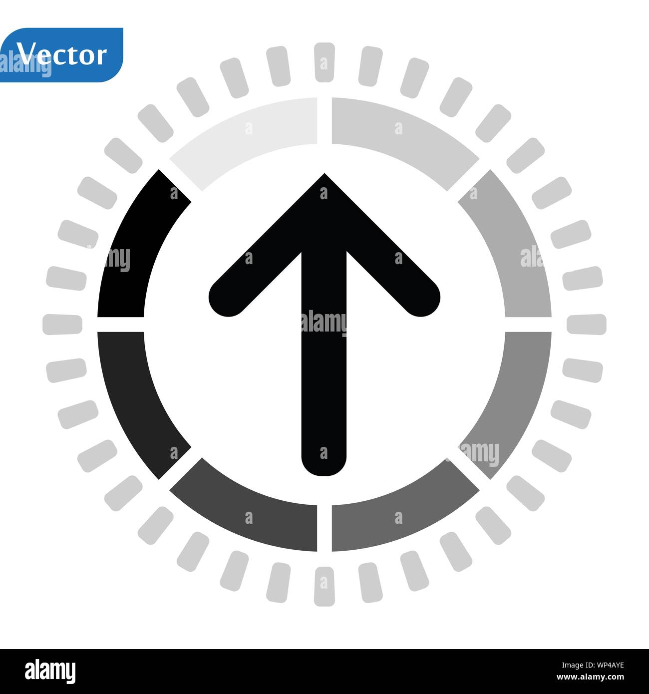 Loading Arrow Icon in trendy flat style isolated on white background ...