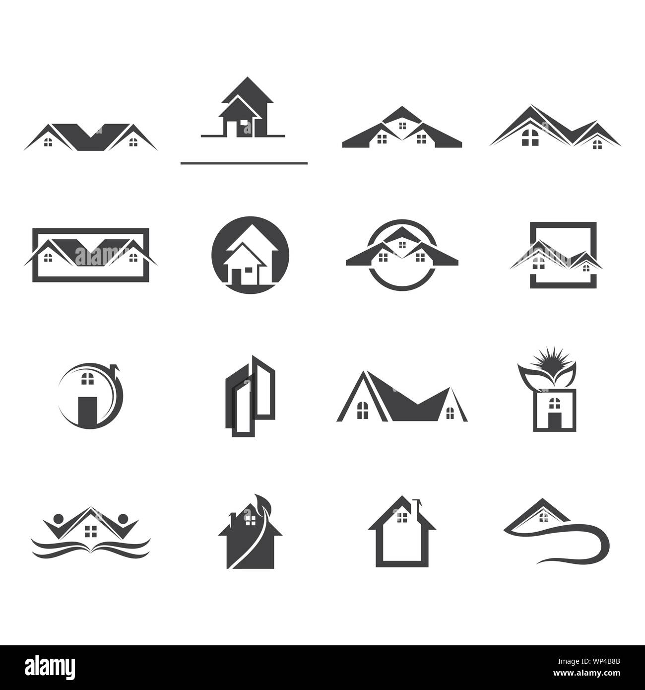 home buildings logo and symbols icons template Stock Vector Image & Art ...