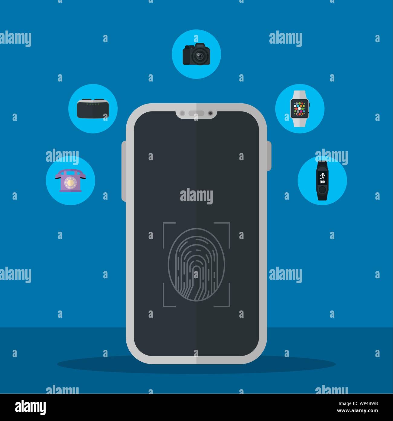 flat design gadgets technology icons Stock Vector Image & Art - Alamy