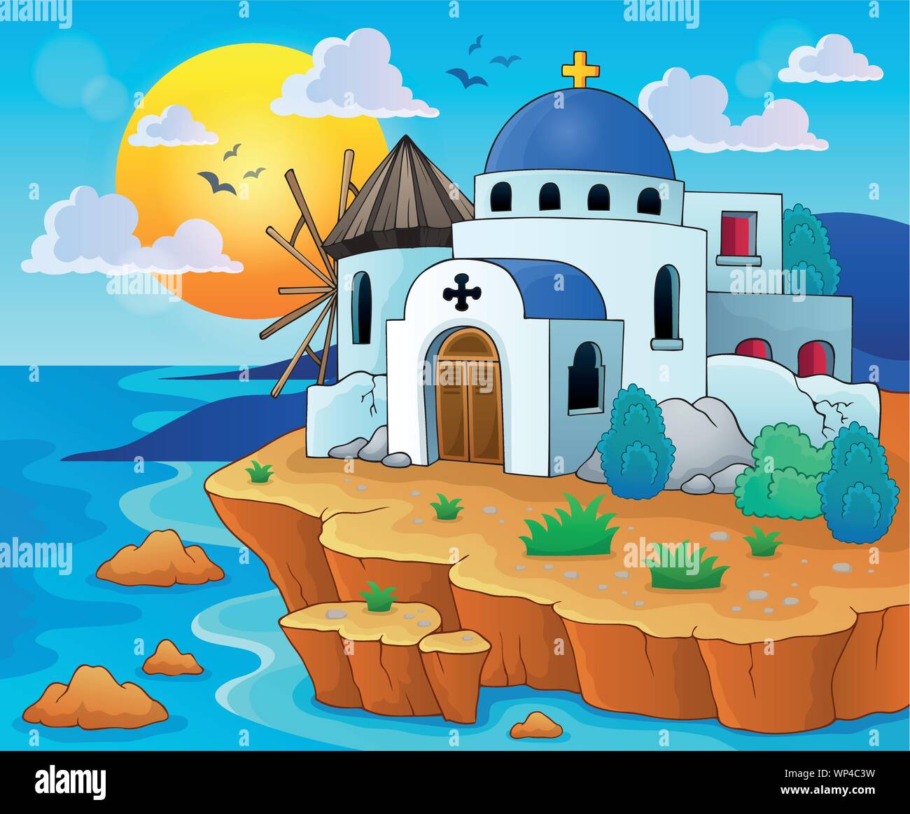 Greek theme image 6 Stock Vector Image & Art - Alamy