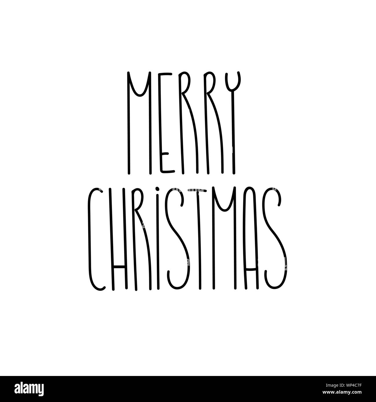 Scandinavian merry christmas happy Black and White Stock Photos ...
