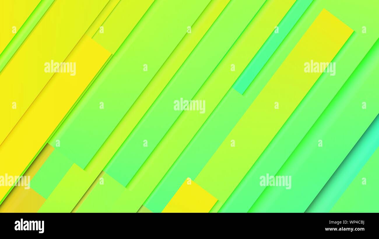 abstract geometric background line with color gradient green and yellow ...