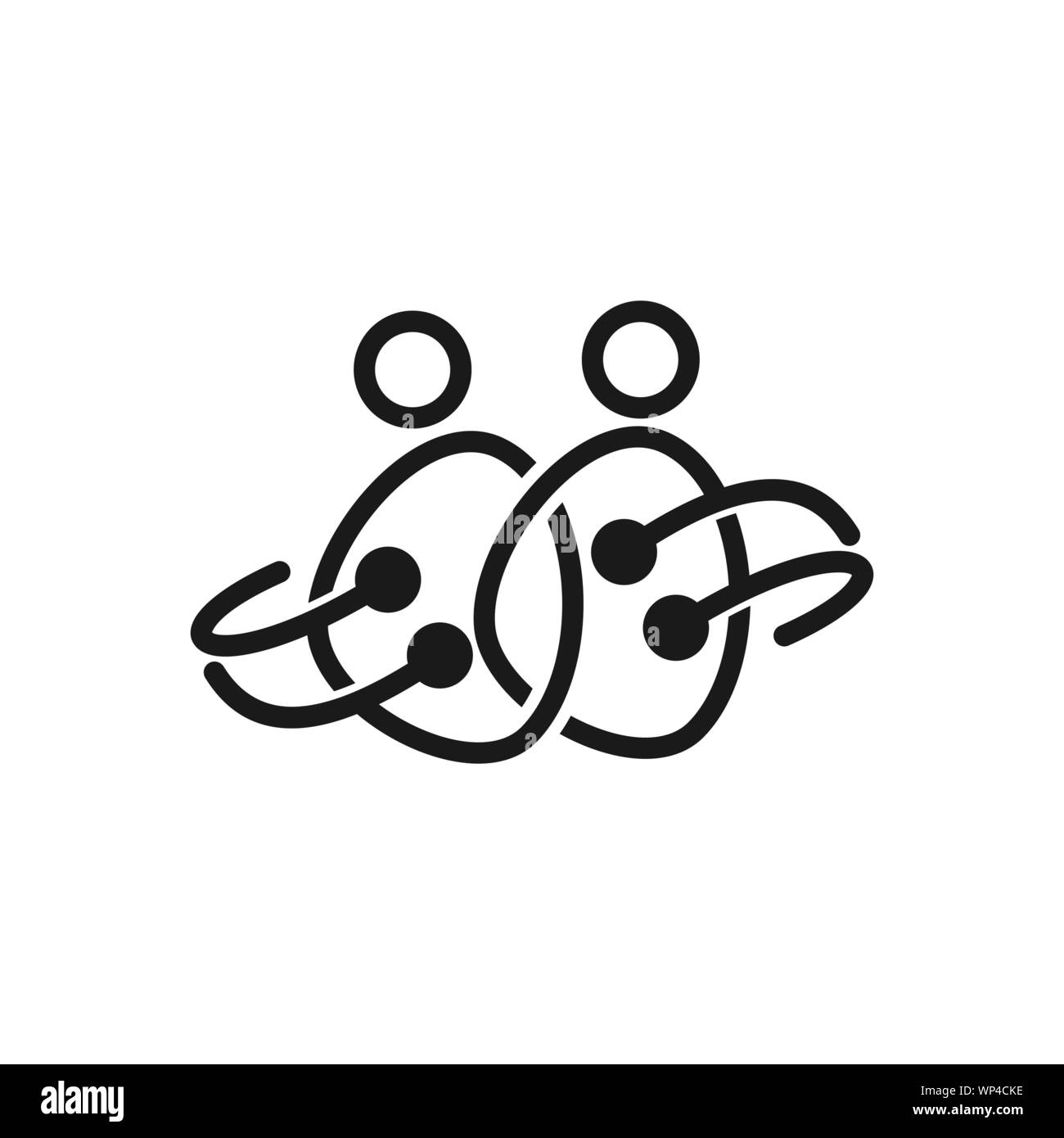 Commitment Teamwork Together Black Logo Stock Vector Image & Art - Alamy