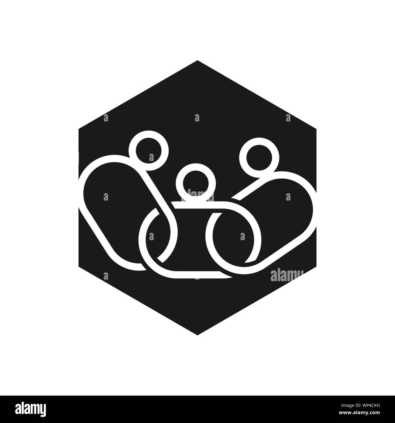 Commitment Teamwork Together Black Logo Stock Vector Image & Art - Alamy