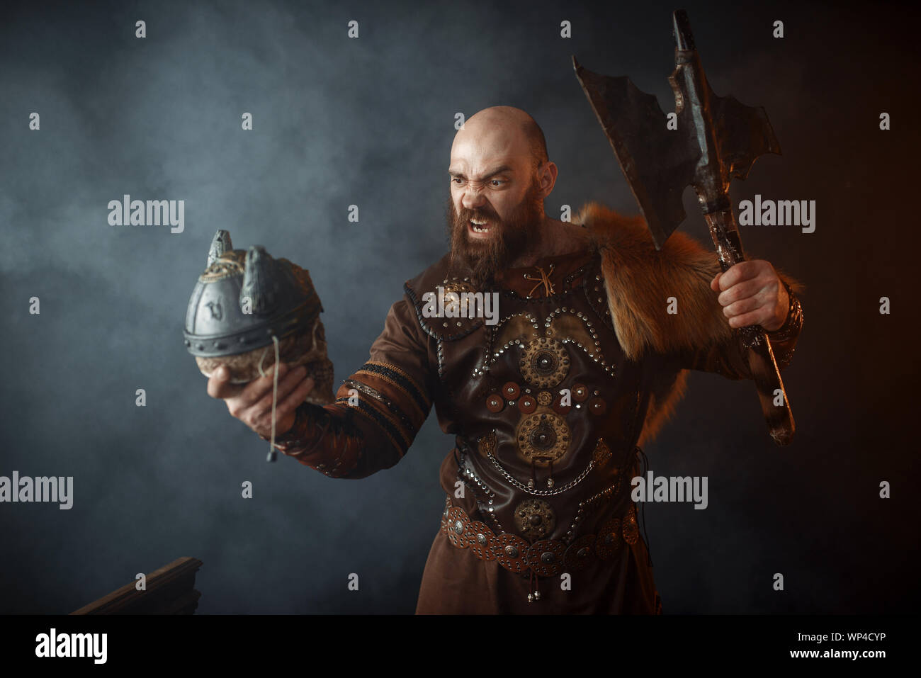 Angry men in viking costume hi-res stock photography and images - Alamy