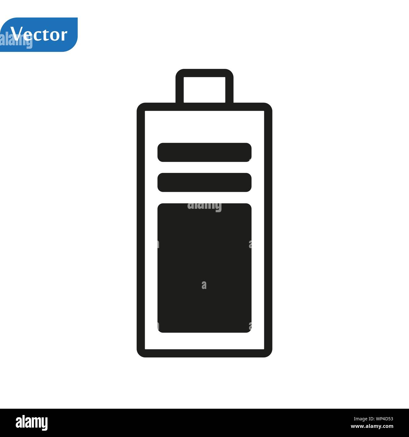 Battery icon Vector Illustration on the white background Stock Vector ...