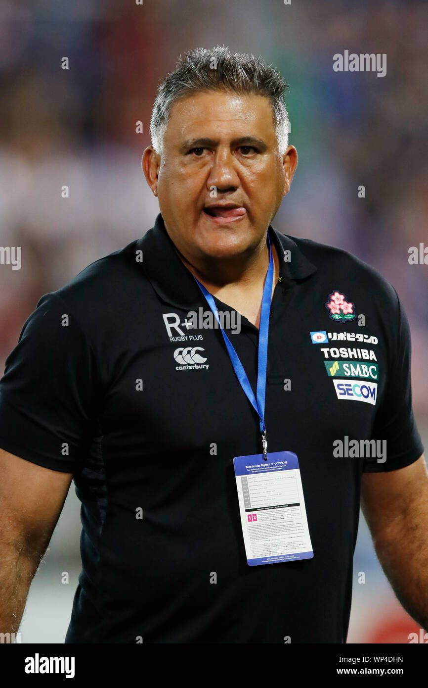 Kumagaya, Saitama, Japan. 6th Sep, 2019. Jamie Joseph (JPN) Rugby ...