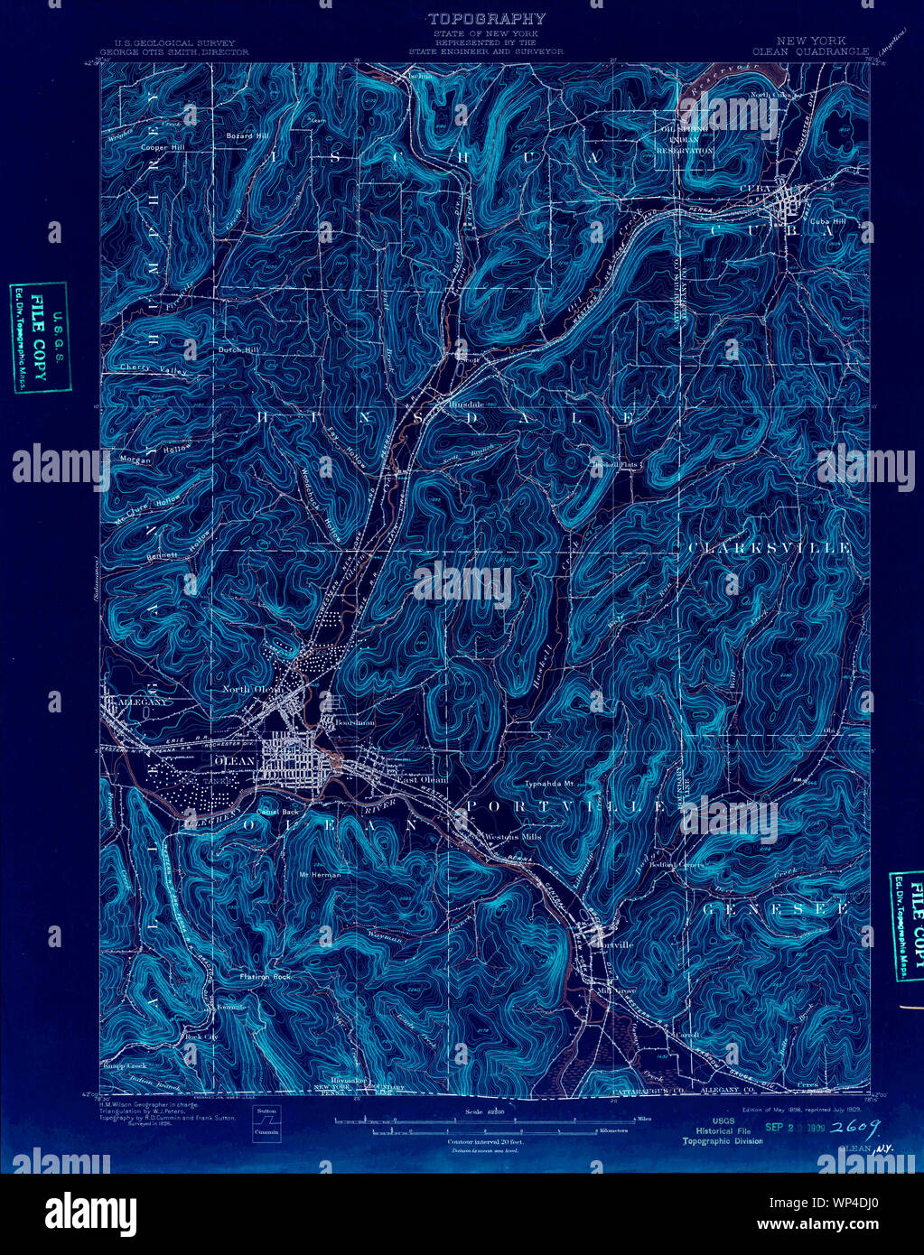 Map of olean hi-res stock photography and images - Alamy