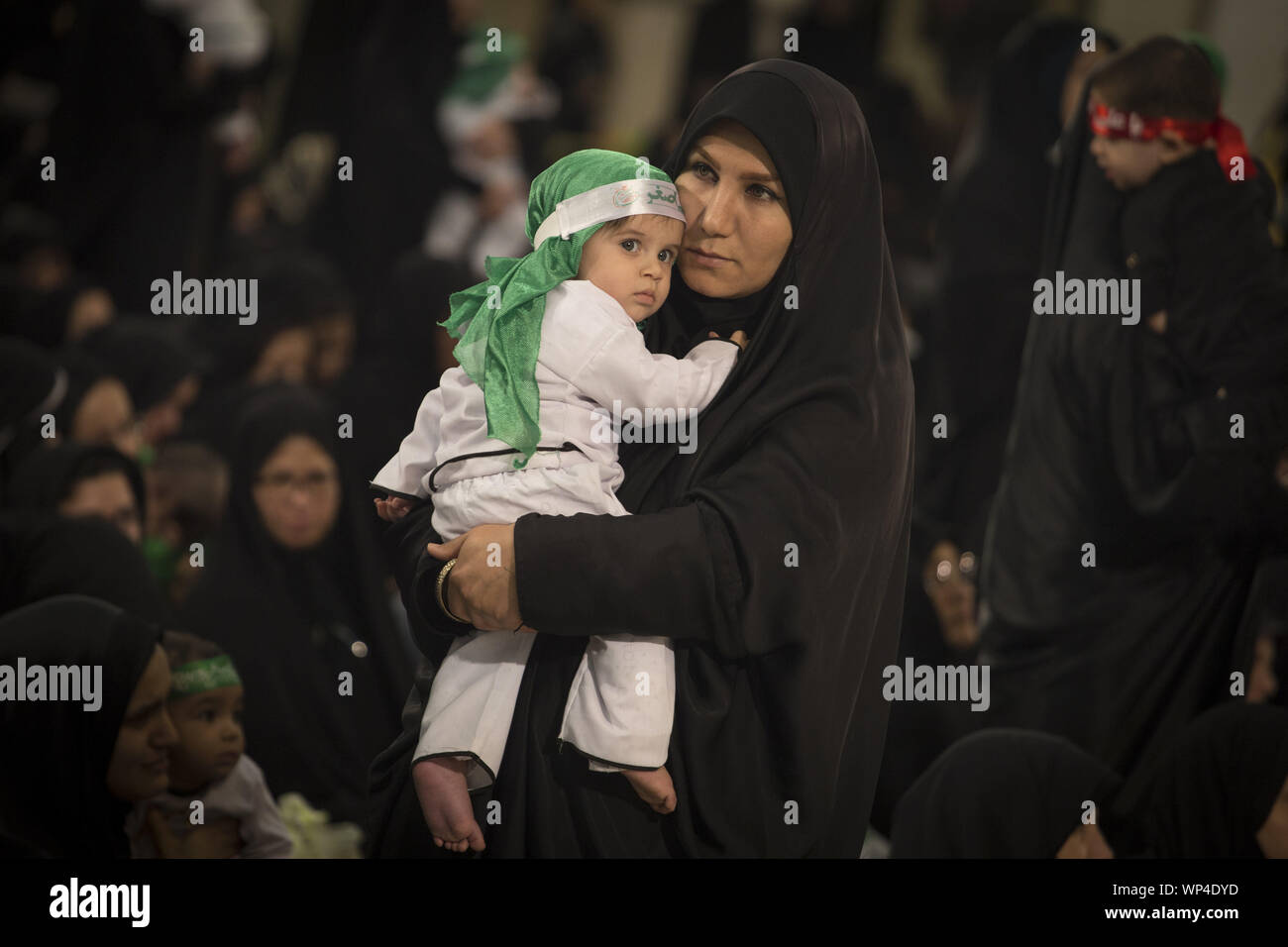 Tehran, Tehran, IRAN. 6th Sep, 2019. Iranian women hold their baby in ...