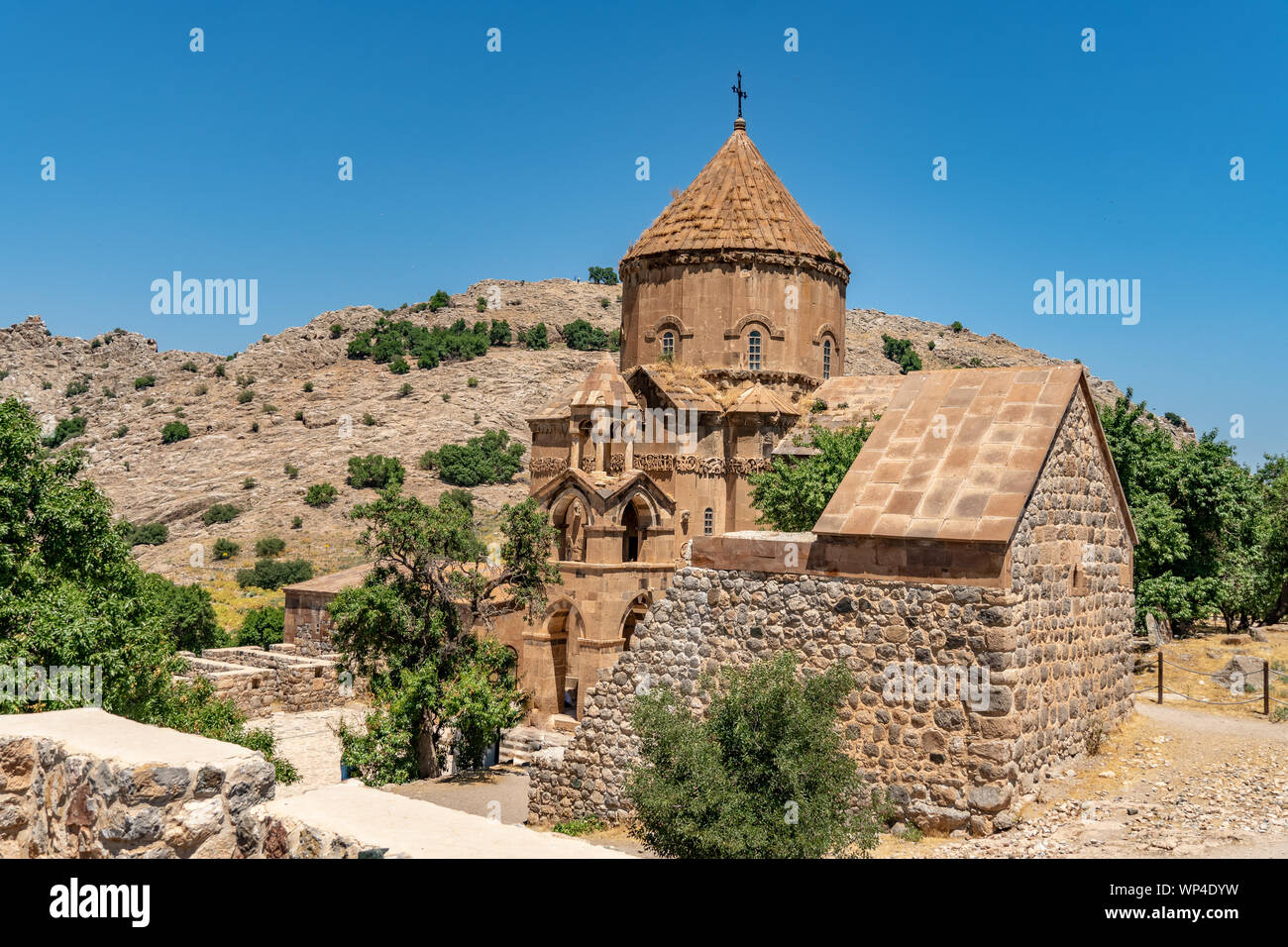 Visiting Cathedral of the Holy Cross, Aghtamar in Van, Turkey Stock ...