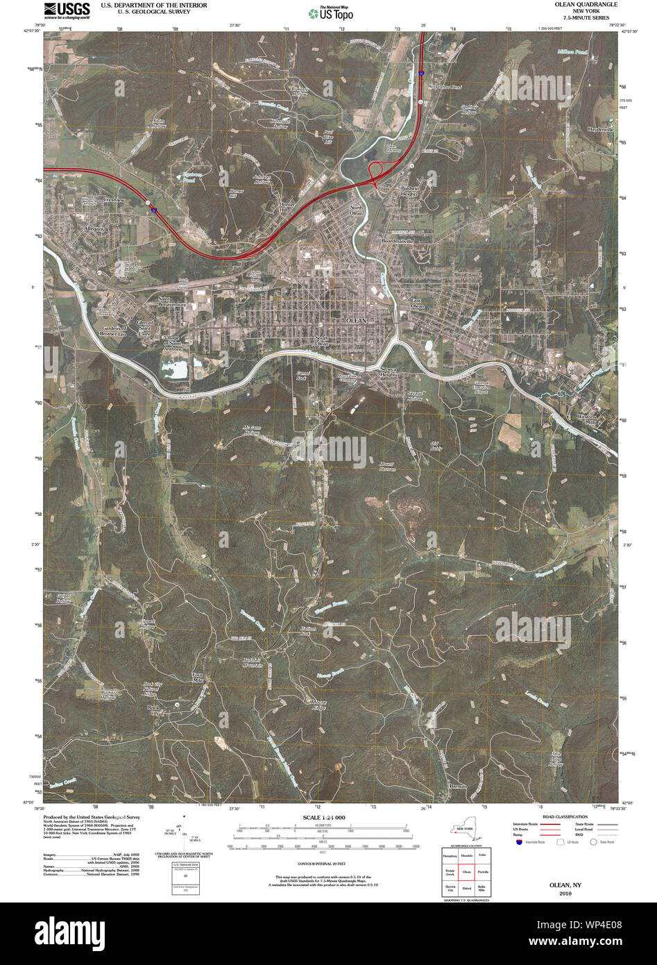 Olean map Cut Out Stock Images & Pictures - Alamy