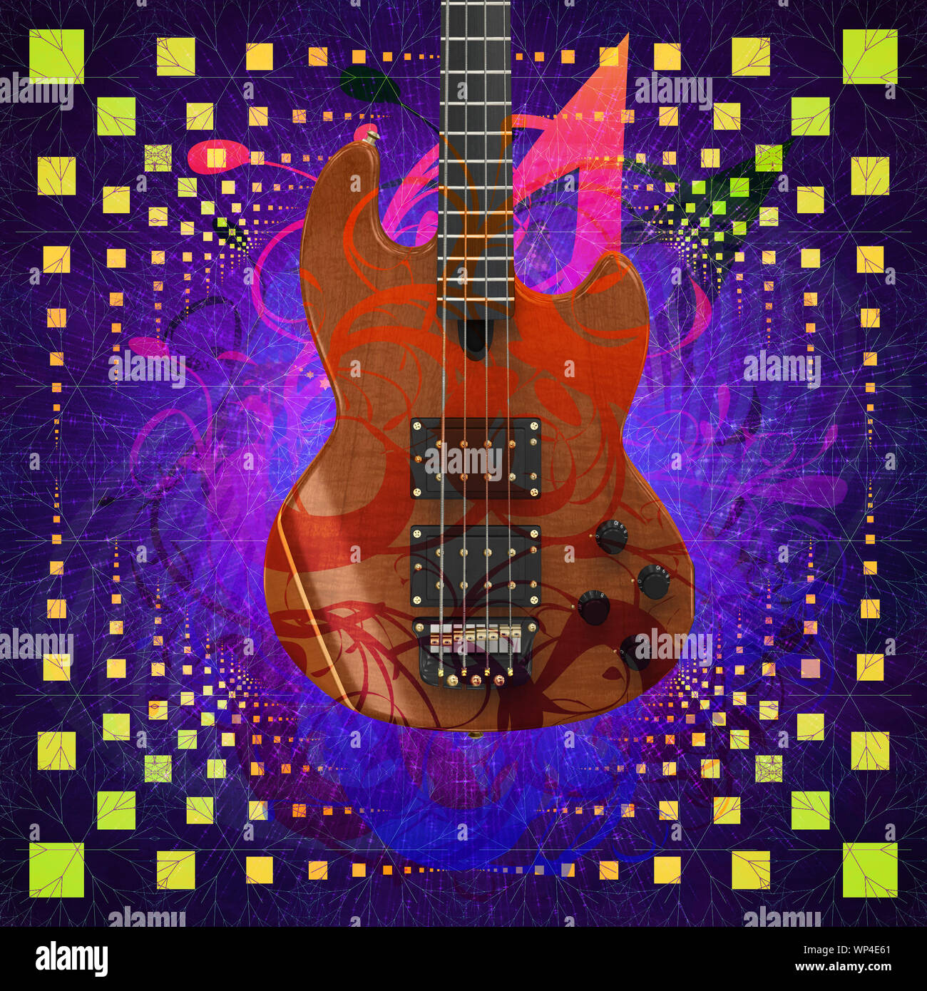 Colorful Guitar Backgrounds Photography