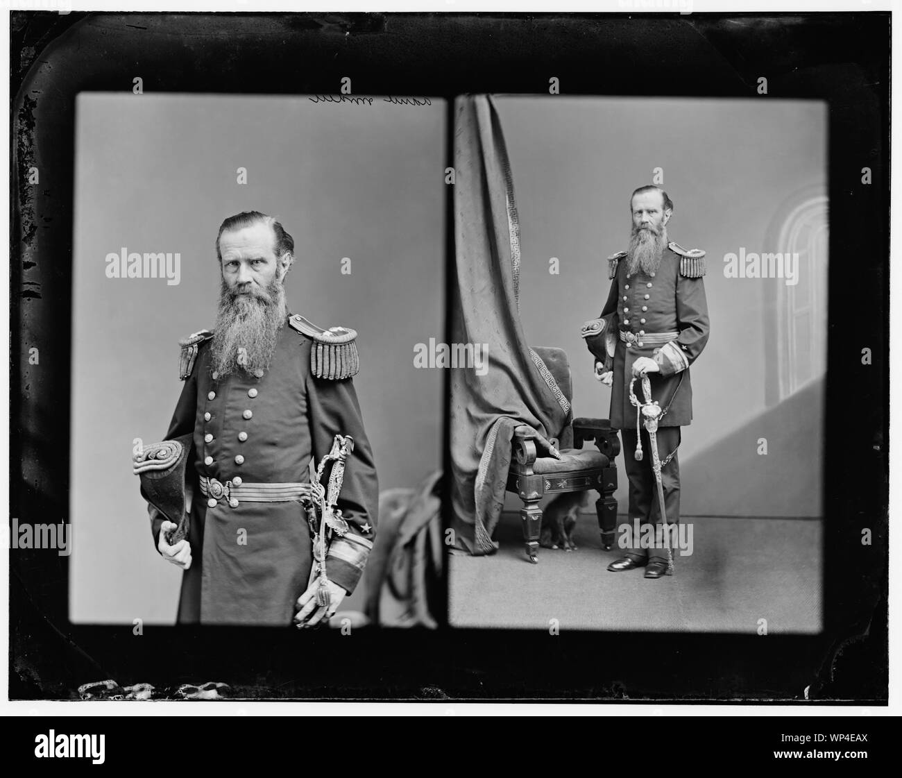John Lorimer Worden - Mathew Brady - full plate Stock Photo - Alamy