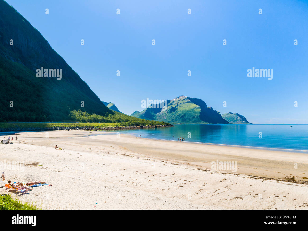Beautiful beaches in Northern Norway Stock Photo - Alamy