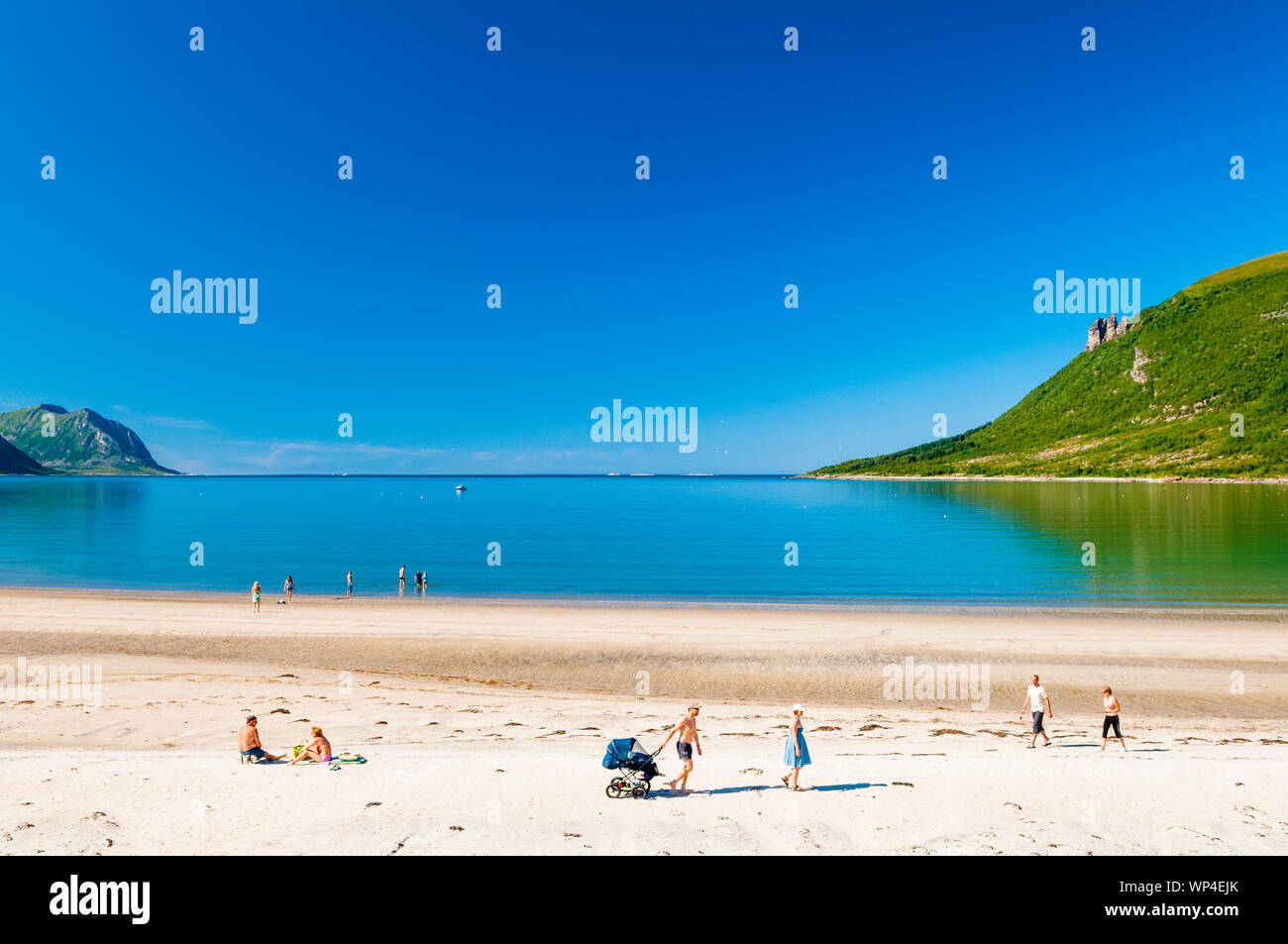 Beautiful beaches in Northern Norway Stock Photo - Alamy