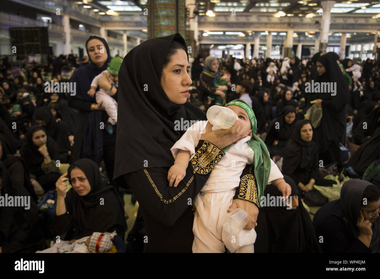 Tehran, Tehran, IRAN. 6th Sep, 2019. Iranian women hold their baby in ...