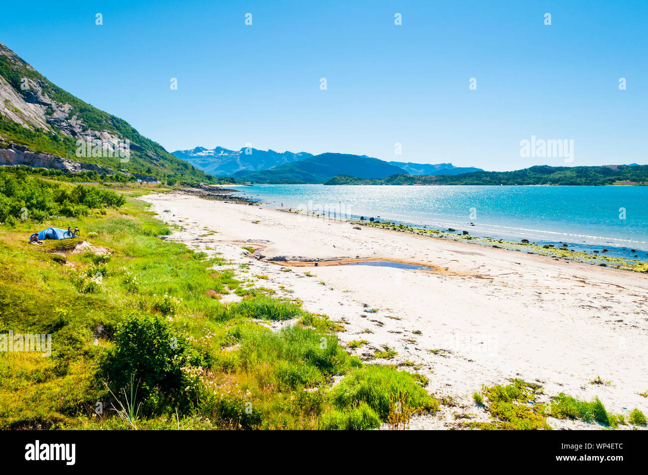 Beautiful beaches in Northern Norway Stock Photo - Alamy