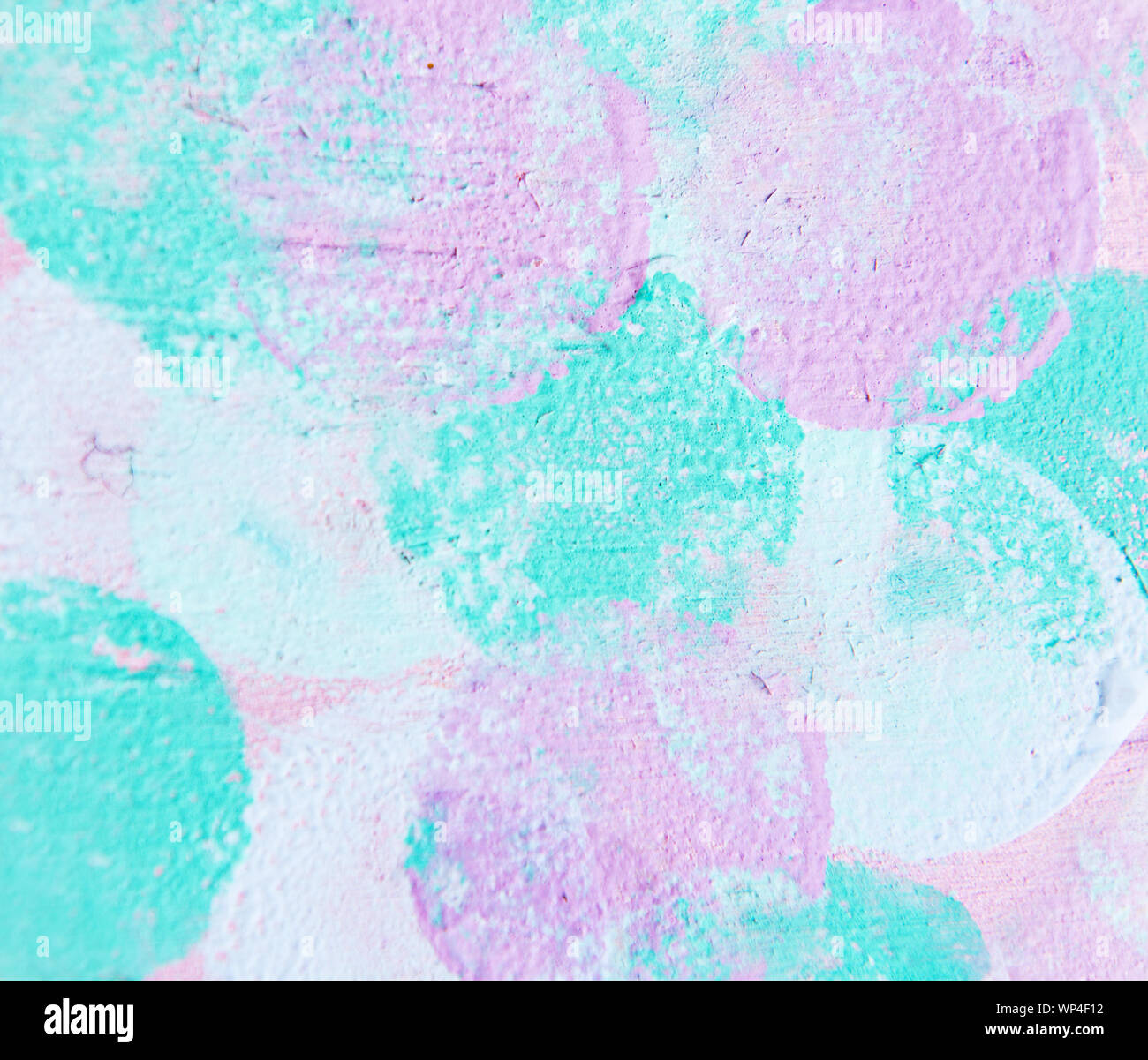 Blue and pink Abstract Art Painting Stock Photo - Alamy