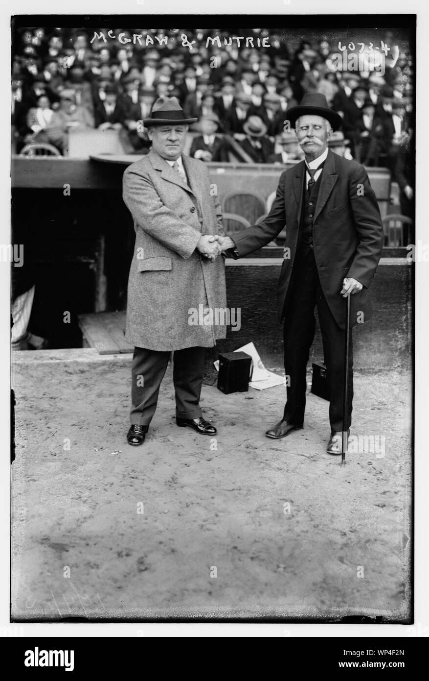 John McGraw, manager, New York NL & James J. Mutrie, first manager of ...