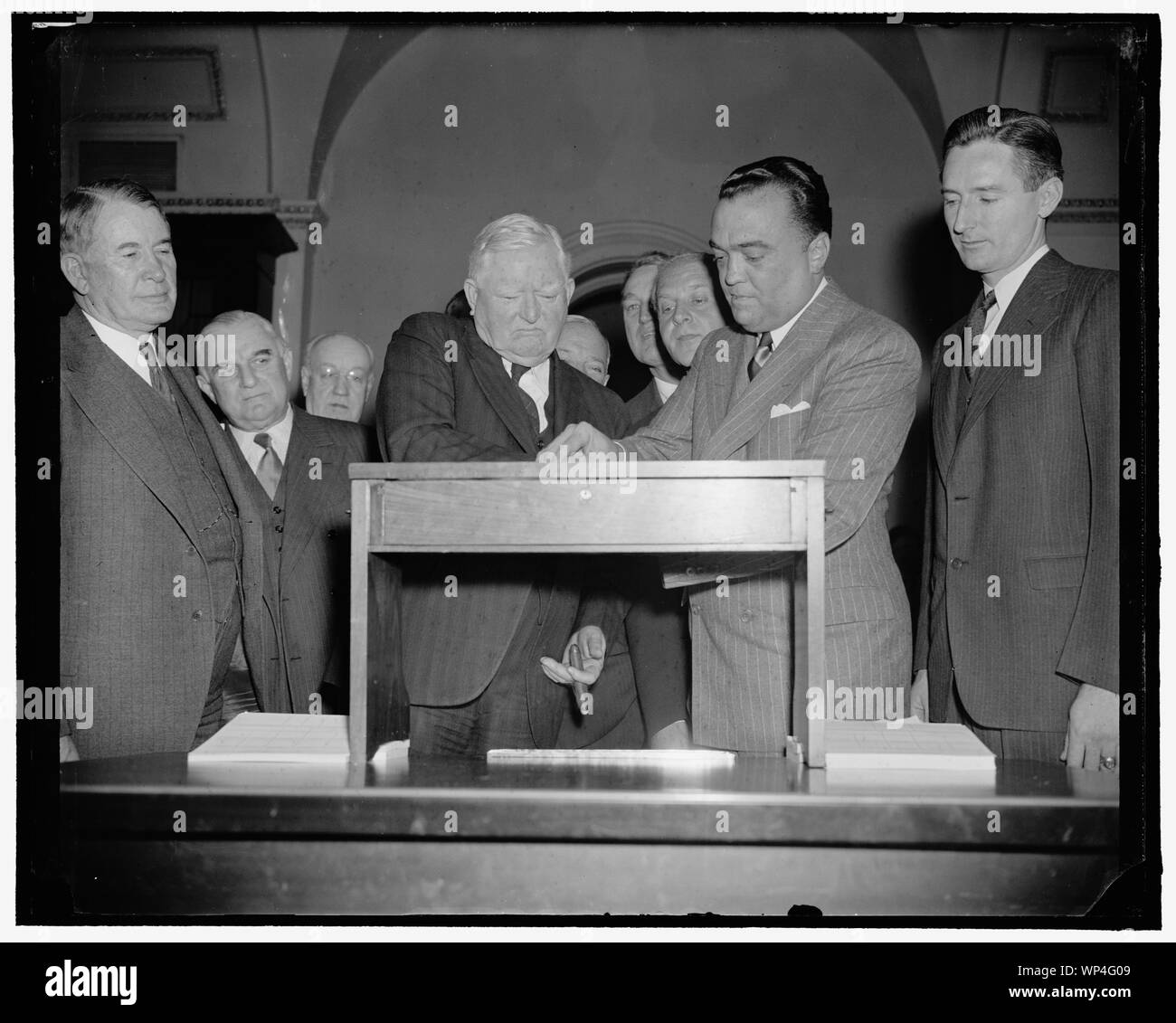 John N. Garner and J. Edgar Hoover Stock Photo - Alamy