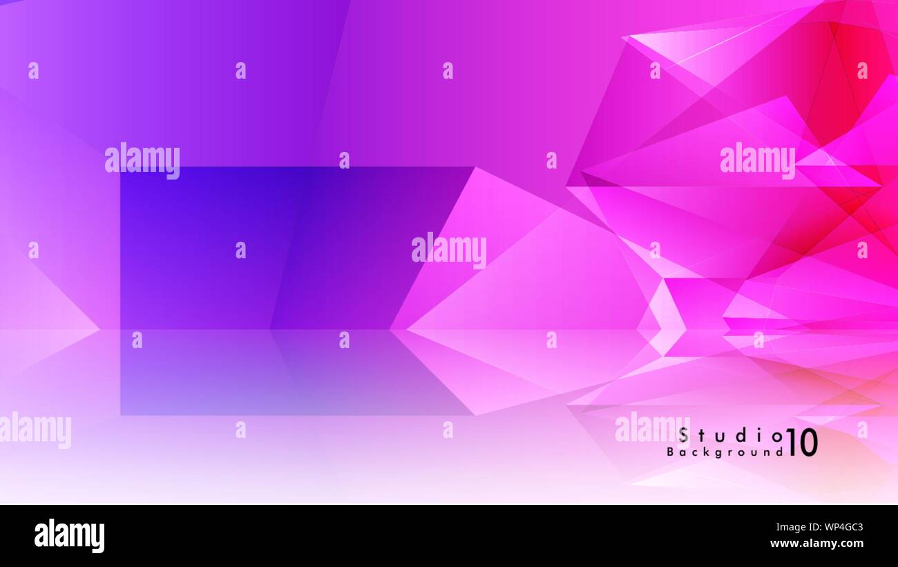 Vector studio background. abstract triangles with colorful gradients ...
