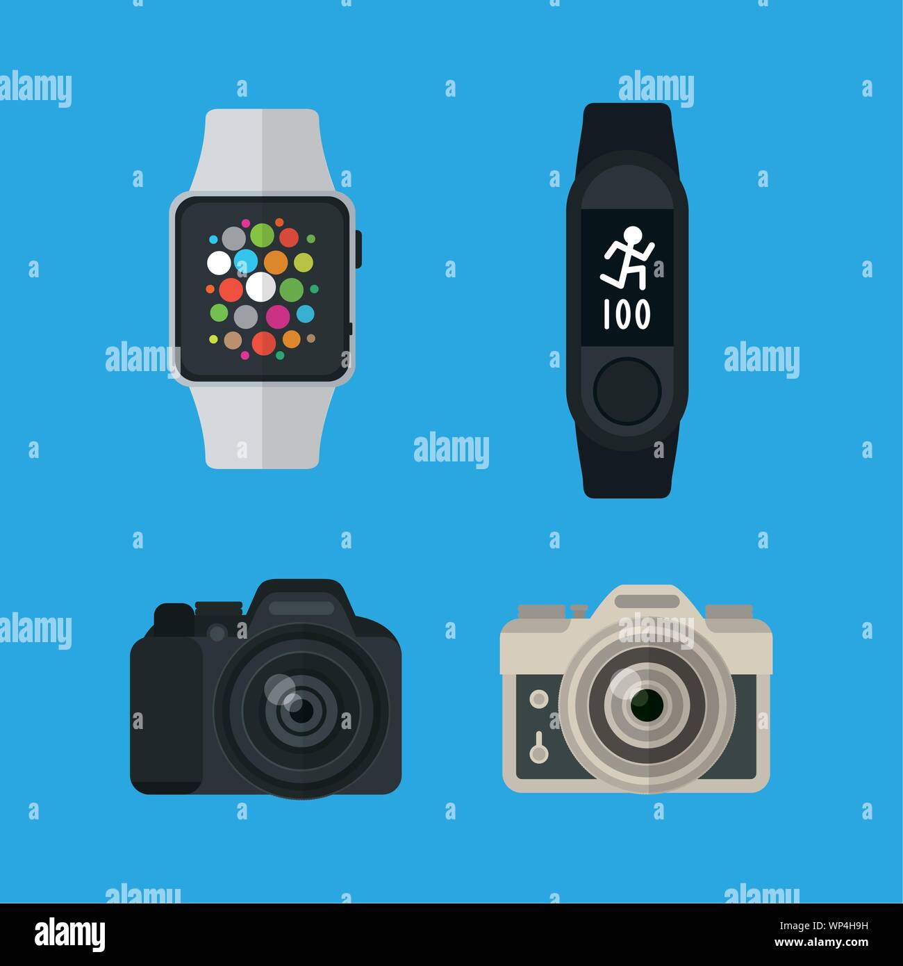 flat design gadgets technology icons Stock Vector Image & Art - Alamy