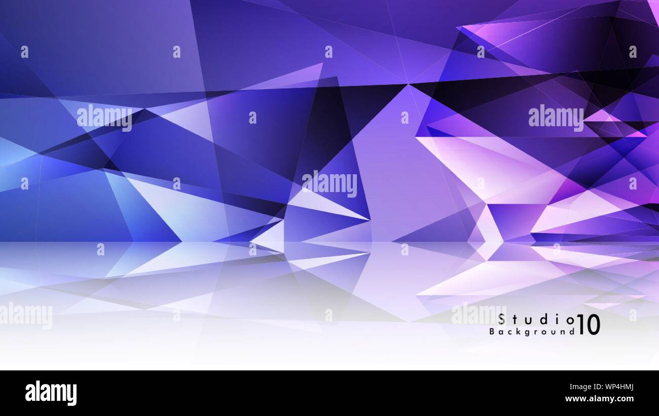 Vector studio background. abstract triangles with colorful gradients ...