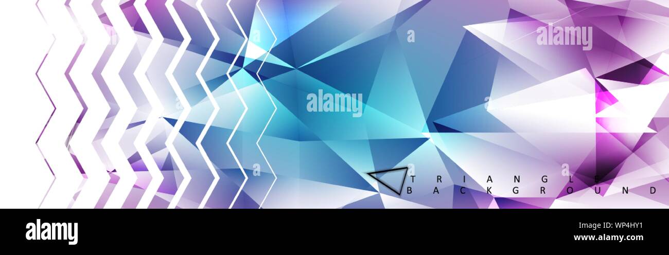 Abstract vector triangle background with colorful gradient. Vector EPS ...