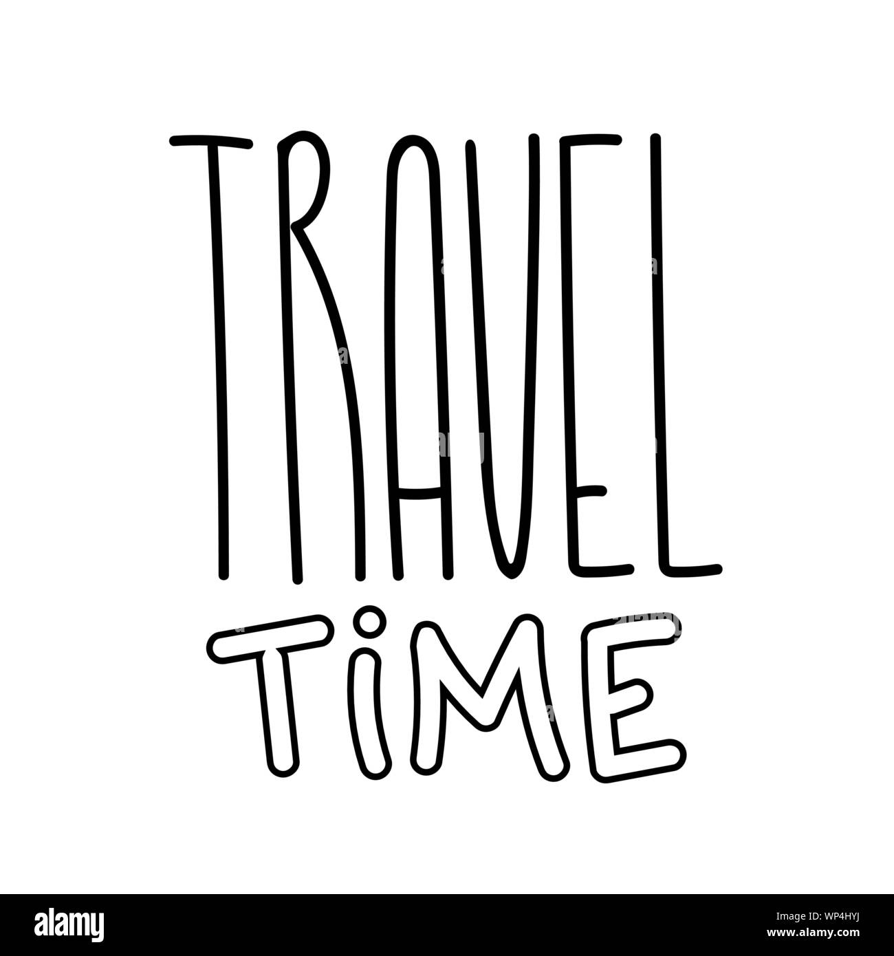 Travel lettering illustration text for inspiration template Stock ...