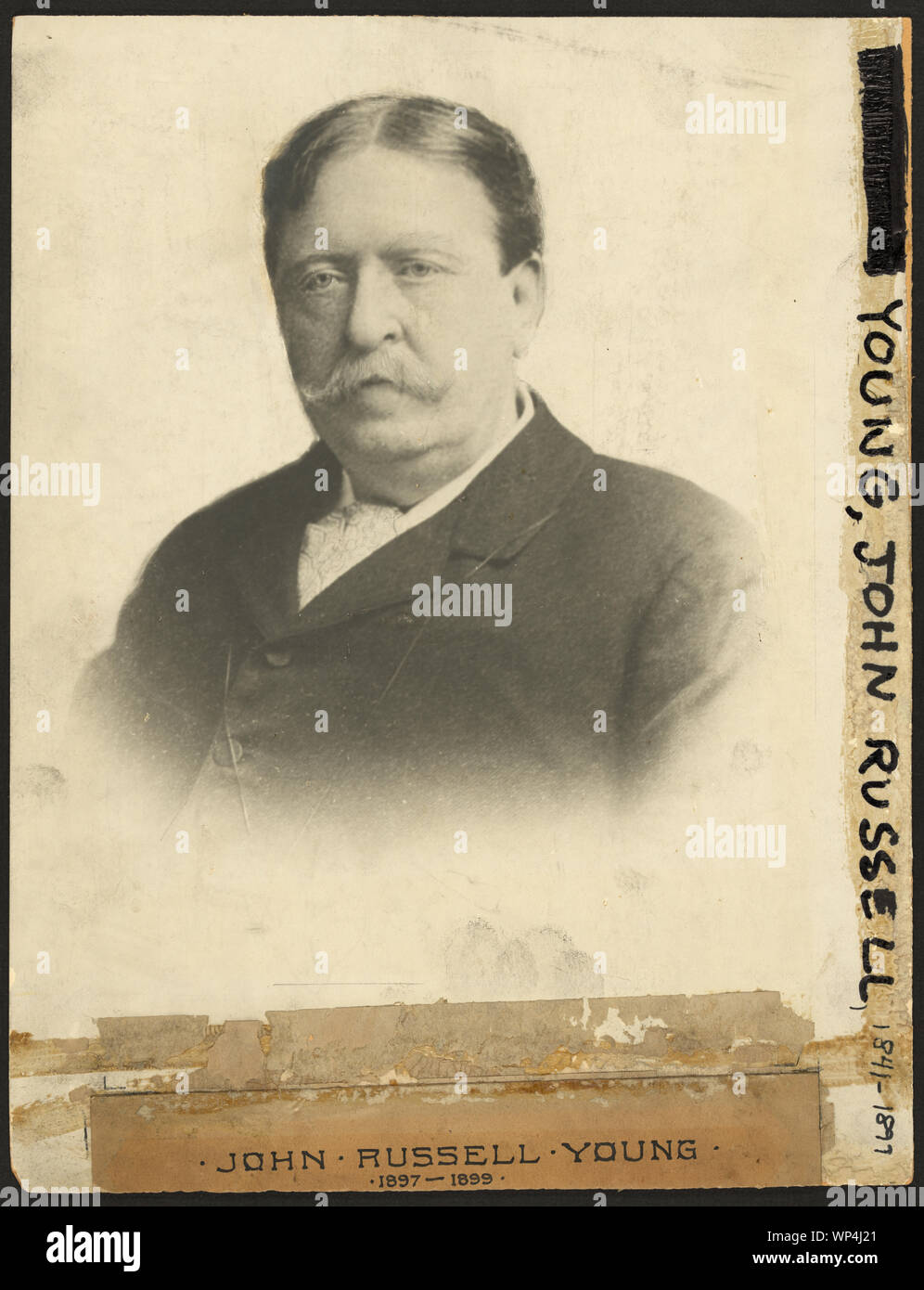 John Russell Young, head-and-shoulders portrait, facing slightly left ...