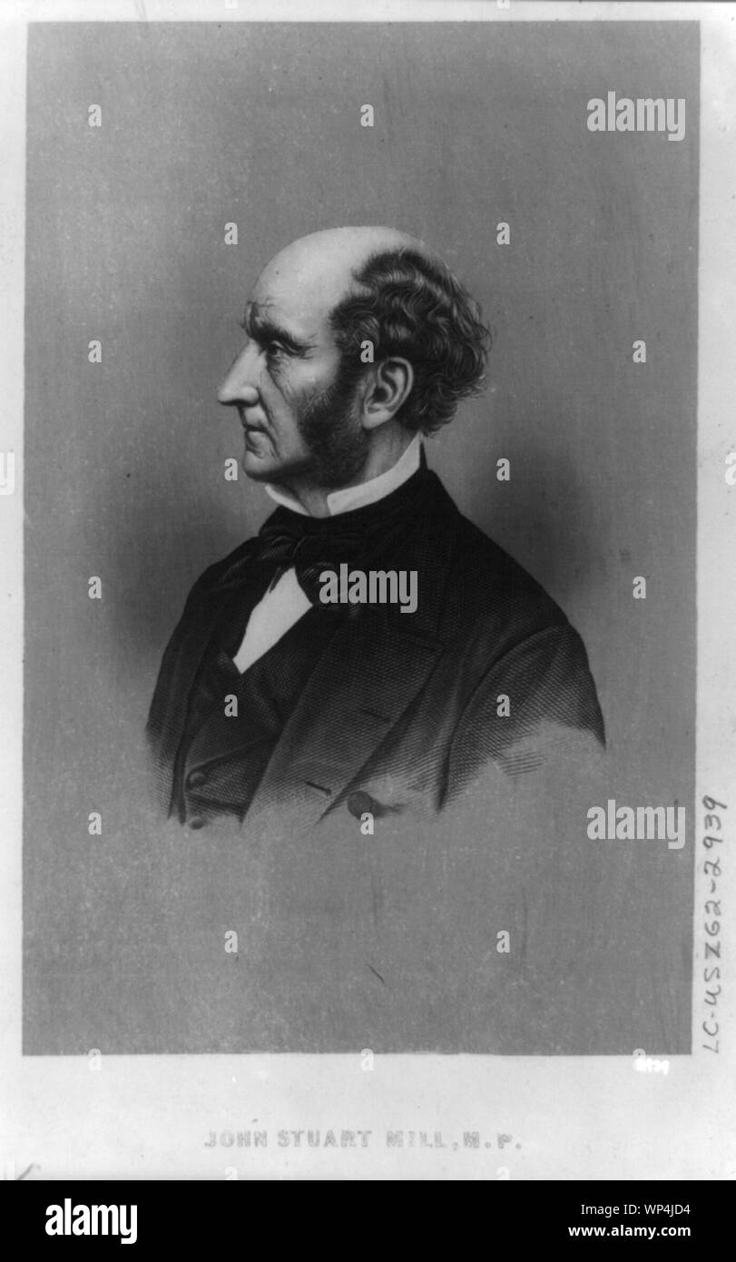 John Stuart Mill, M.P Stock Photo - Alamy