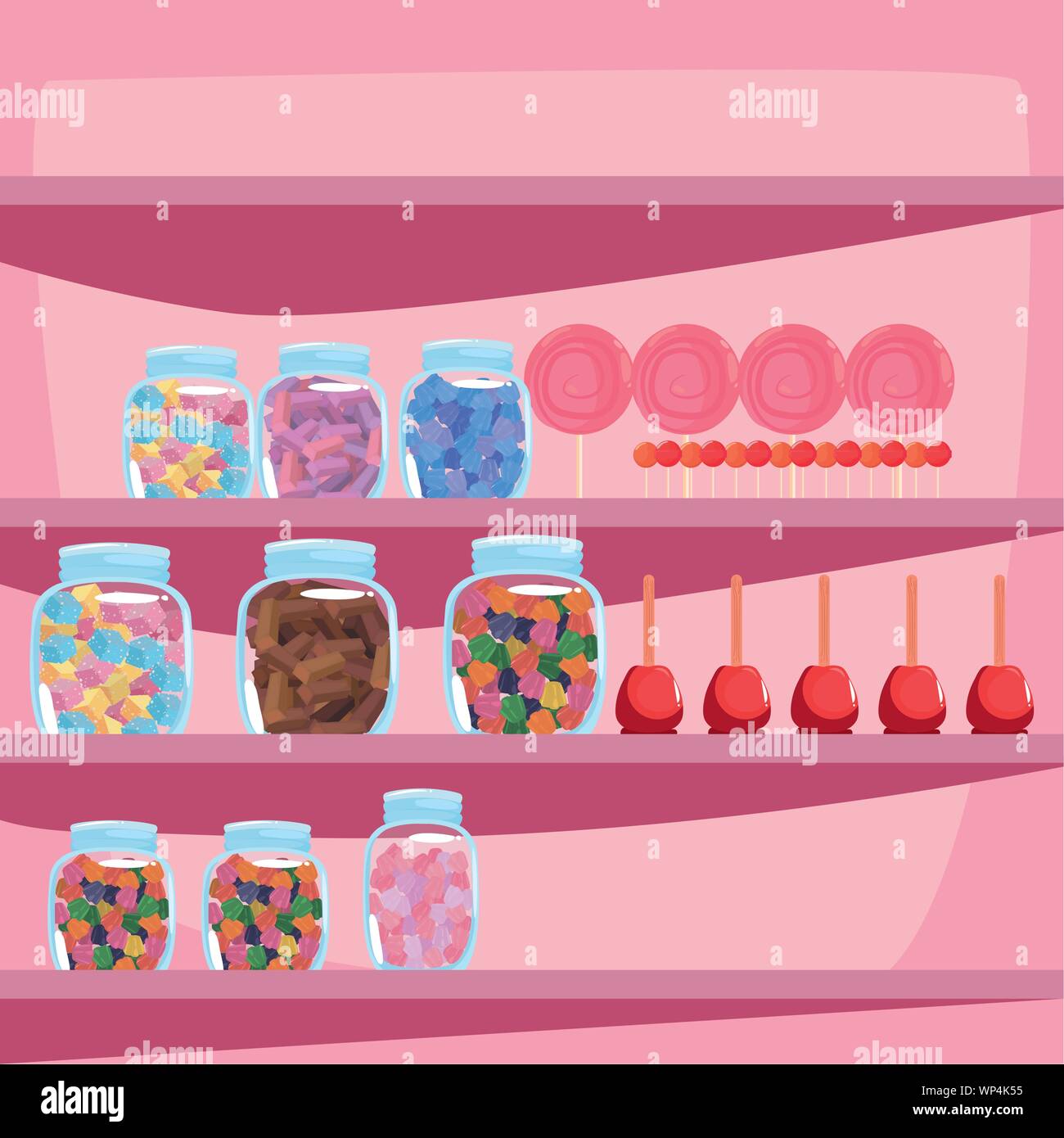 Grocery shelf biscuit Stock Vector Images - Alamy