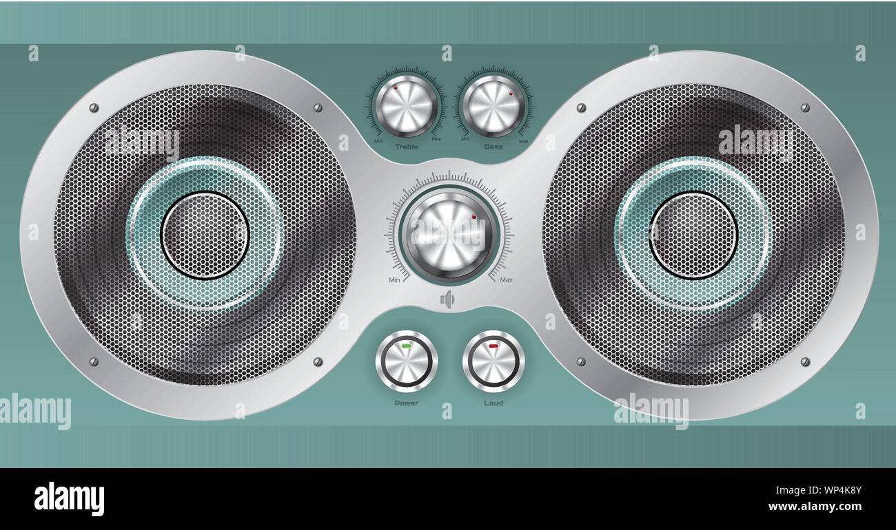 Sound controls set music Stock Vector Images - Alamy