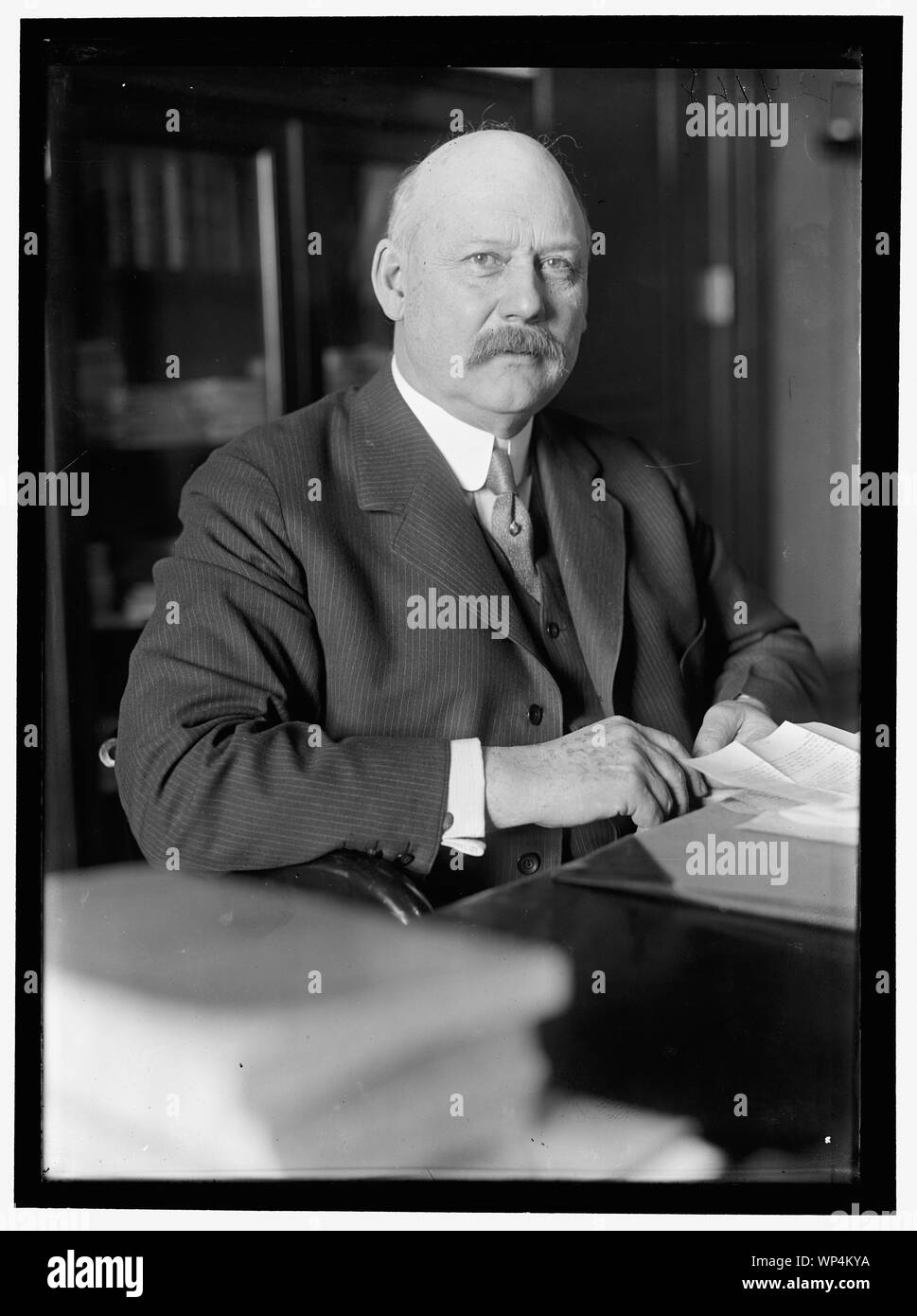 John W. Weeks at desk Stock Photo - Alamy