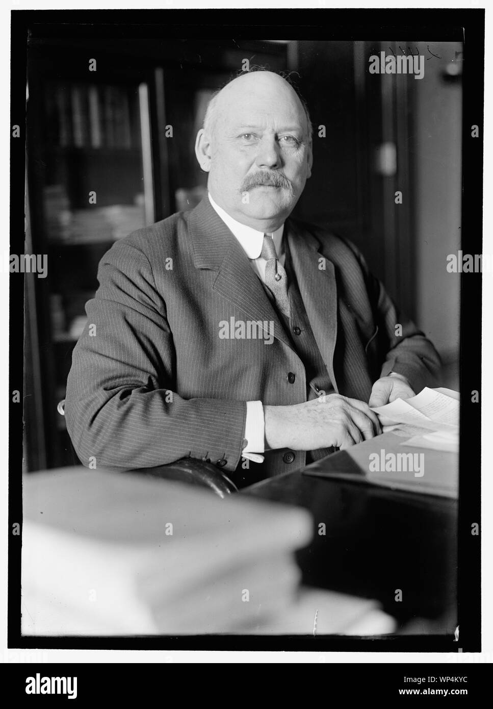 John W. Weeks at desk Stock Photo - Alamy
