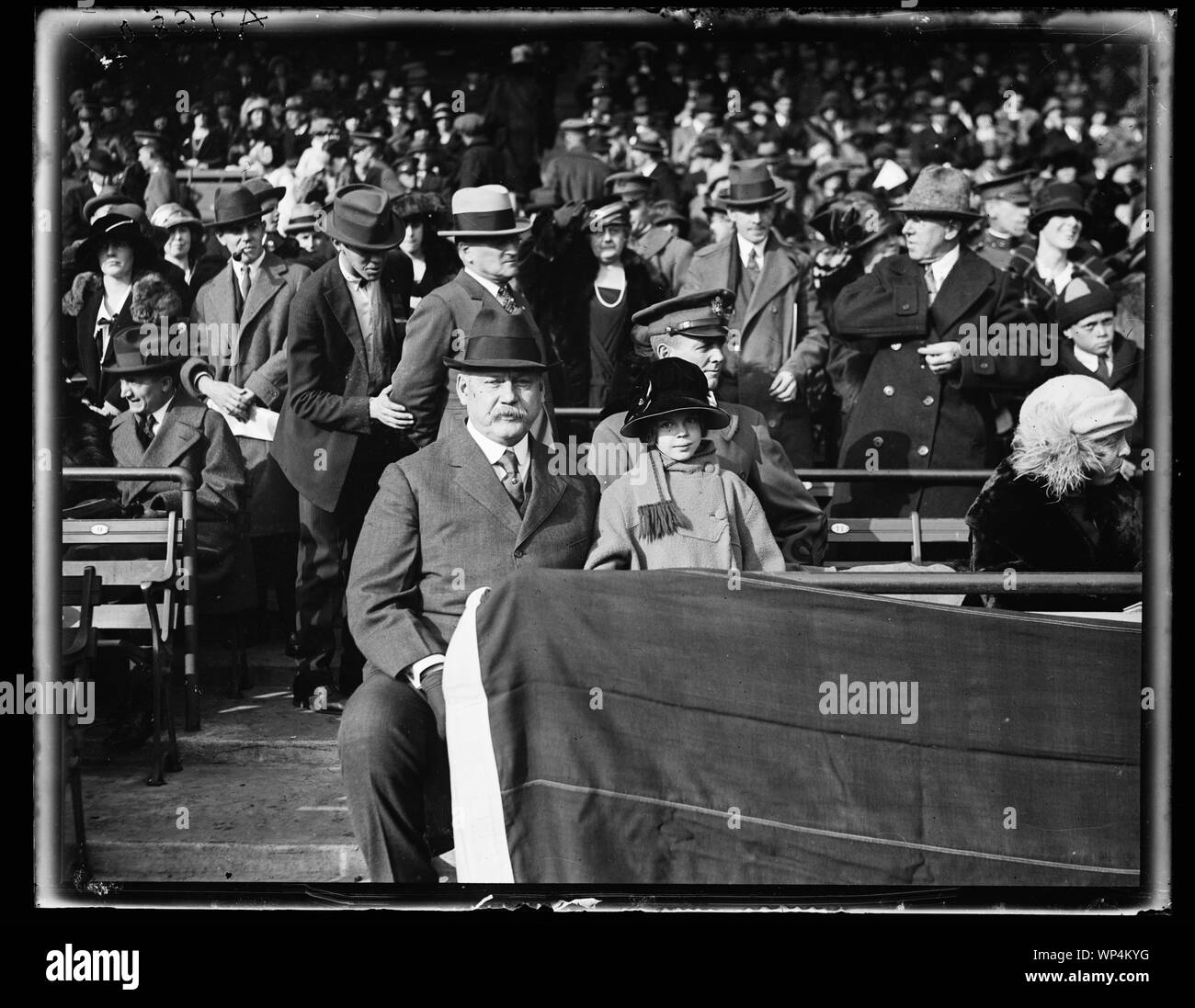John W. Weeks seated in stadium Stock Photo - Alamy