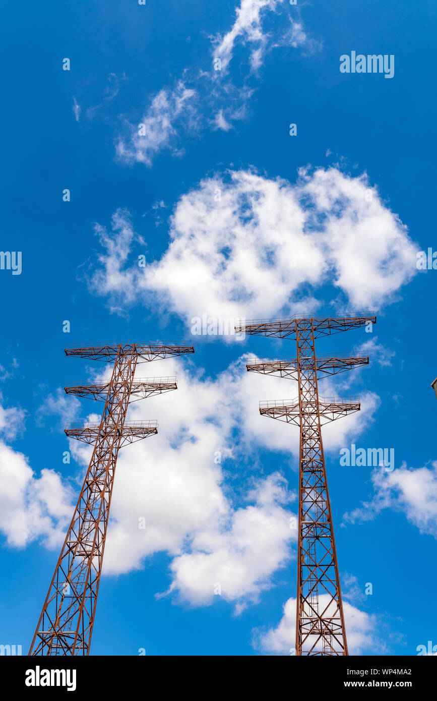 Old power poles hi-res stock photography and images - Alamy