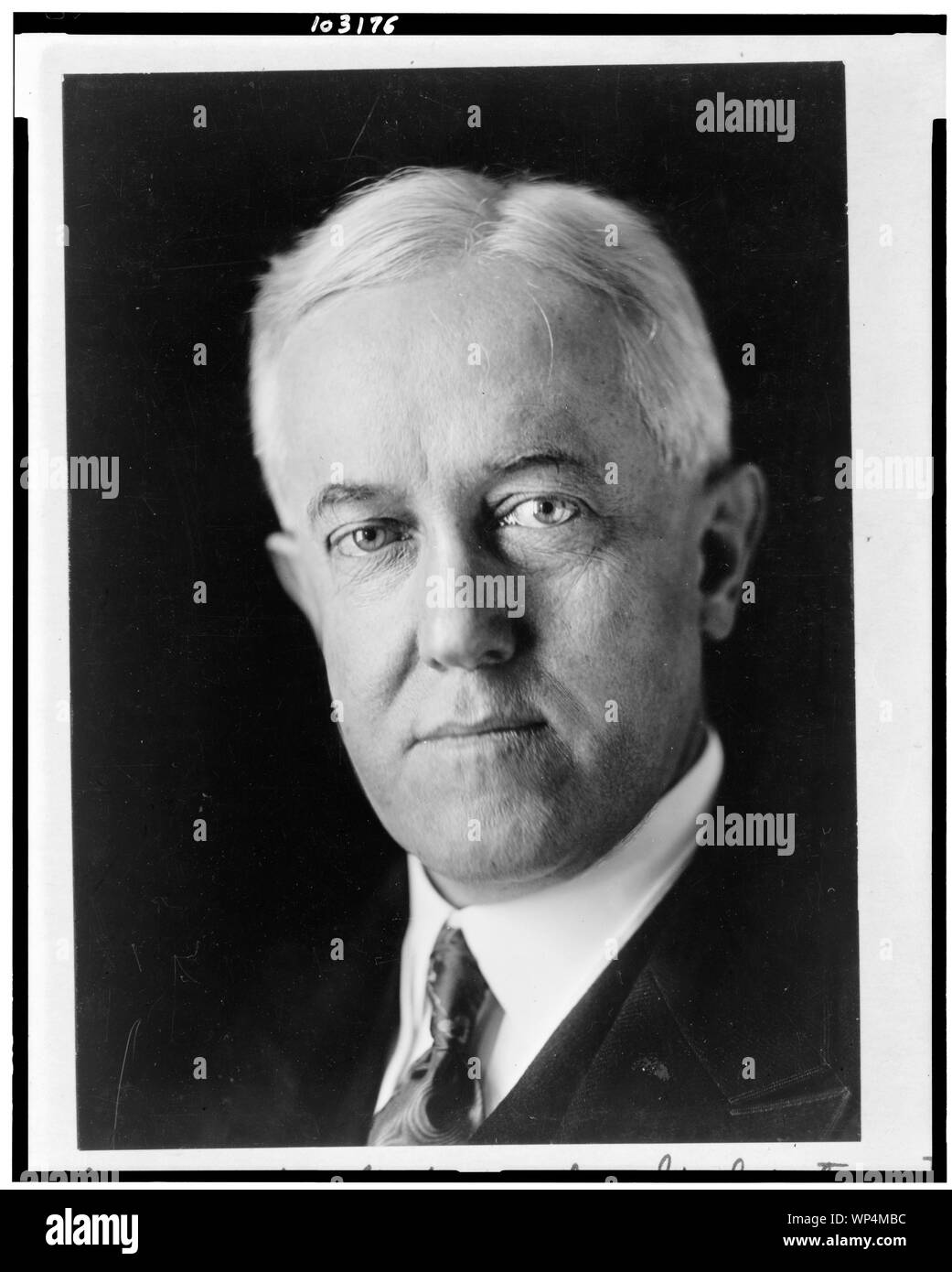 John William Davis head-and-shoulders portrait, facing front Stock ...
